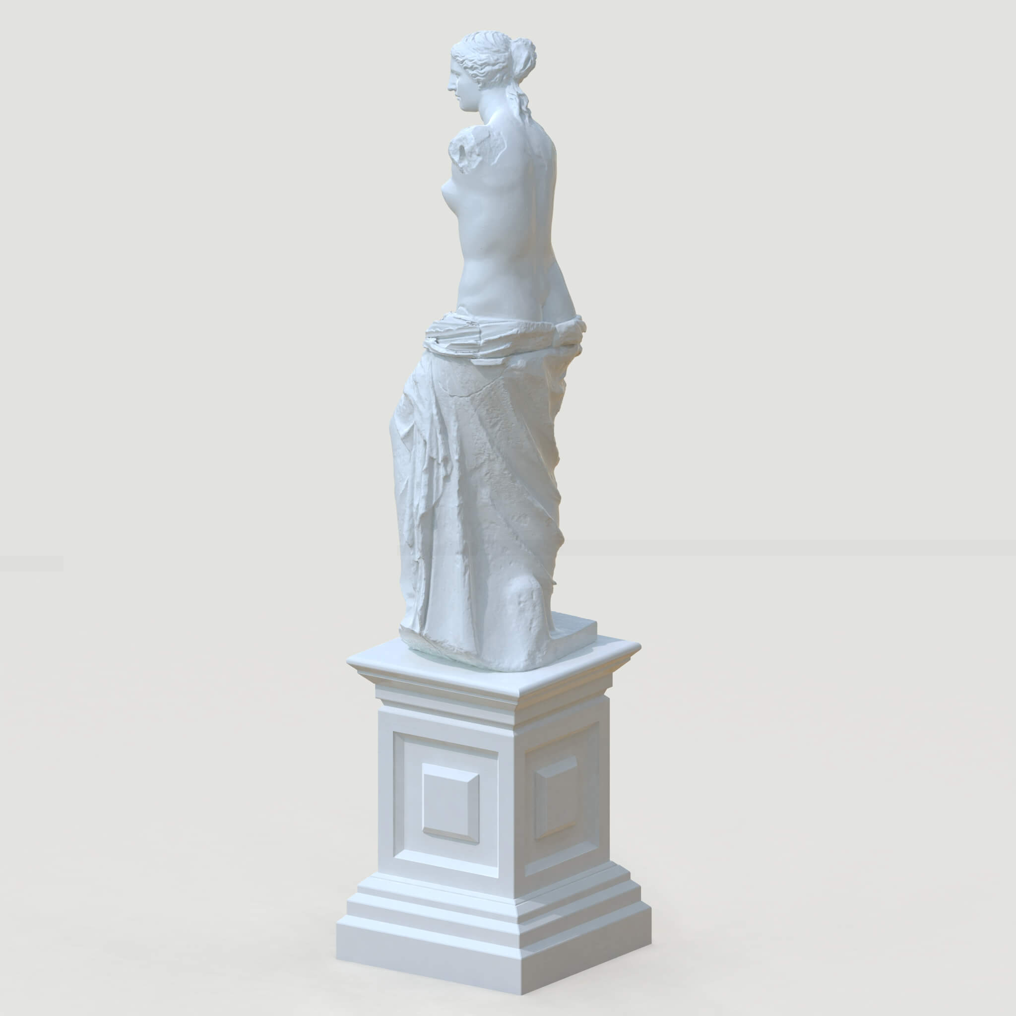 Pedestal with Venus De Milo - 3D Model by sanchiesp