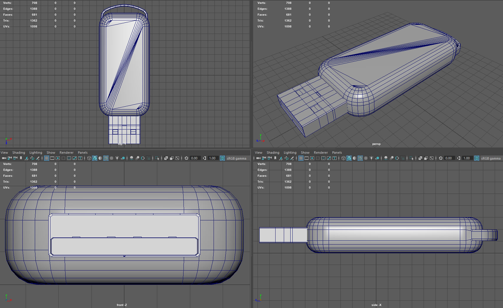 USB Pen Drive - 3D Model by sanchiesp