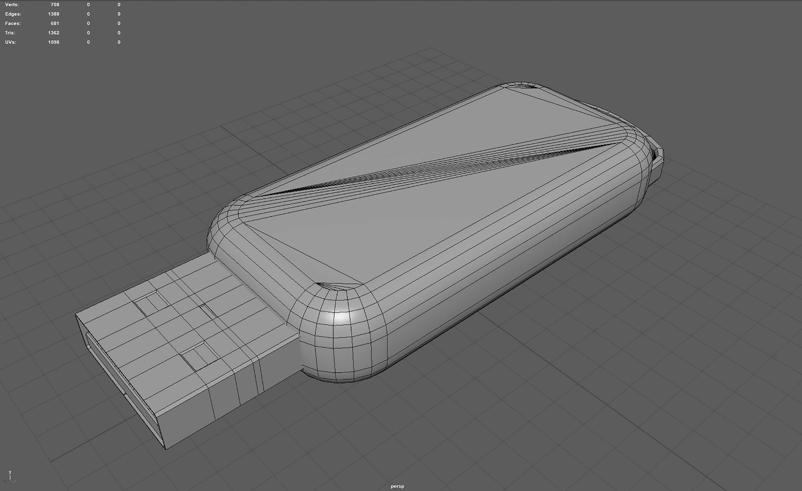 USB Pen Drive - 3D Model by sanchiesp