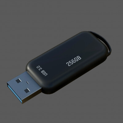 USB Pen Drive - 3D Model by sanchiesp