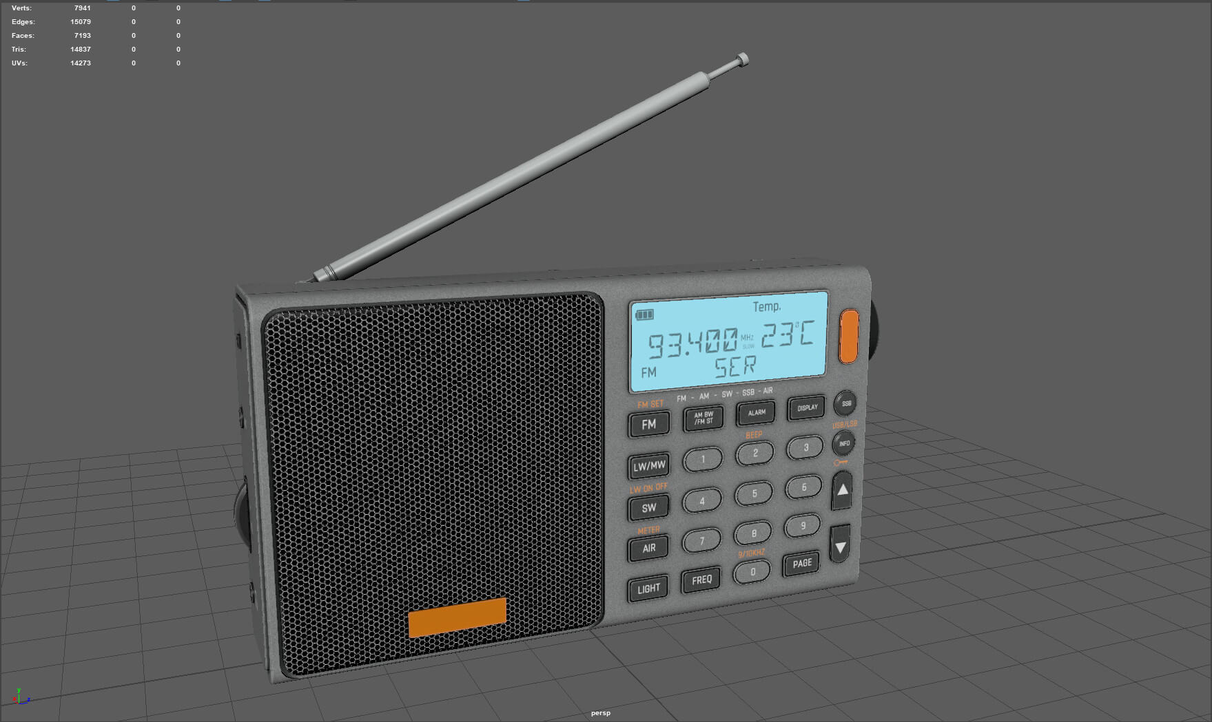 Portable Radio - 3D Model by sanchiesp