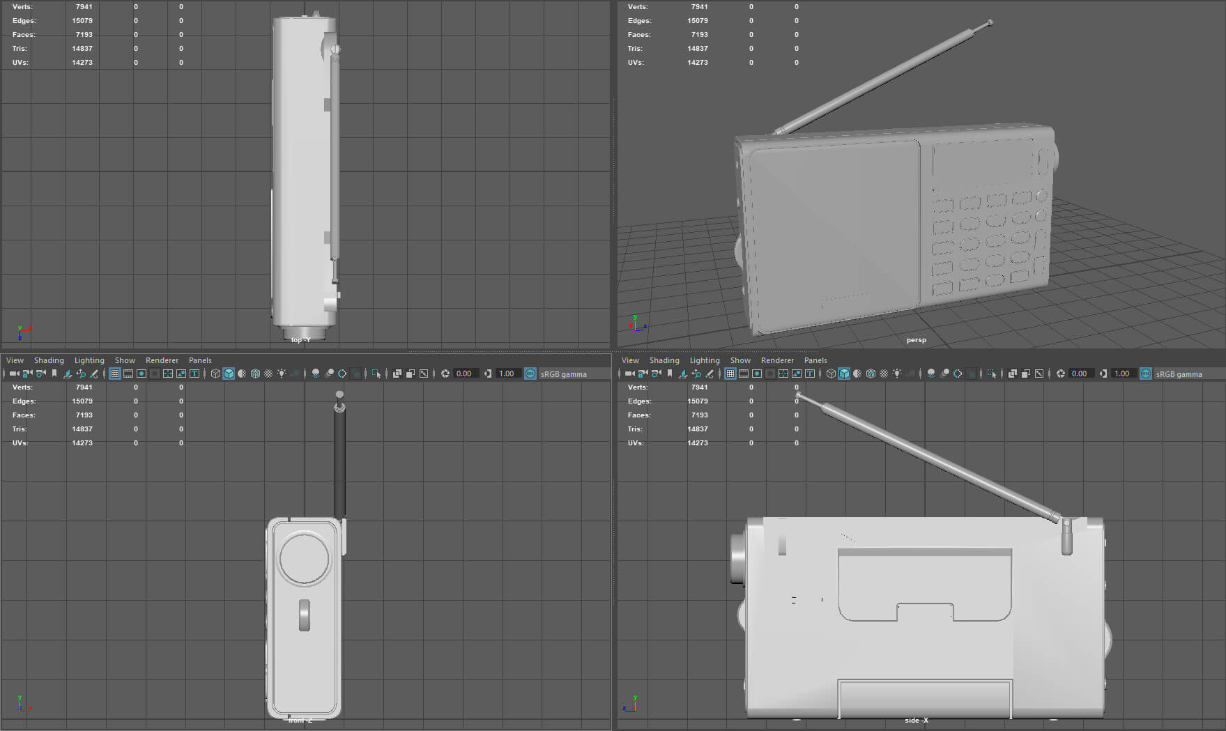 Portable Radio - 3D Model by sanchiesp