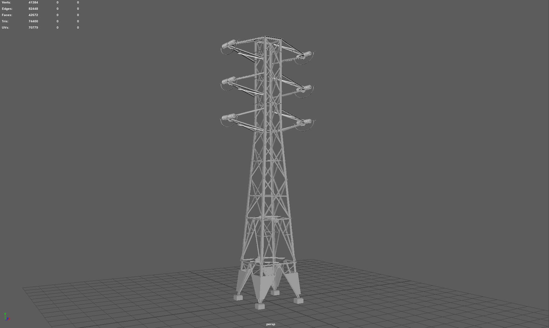 Power Line - 3D Model by sanchiesp