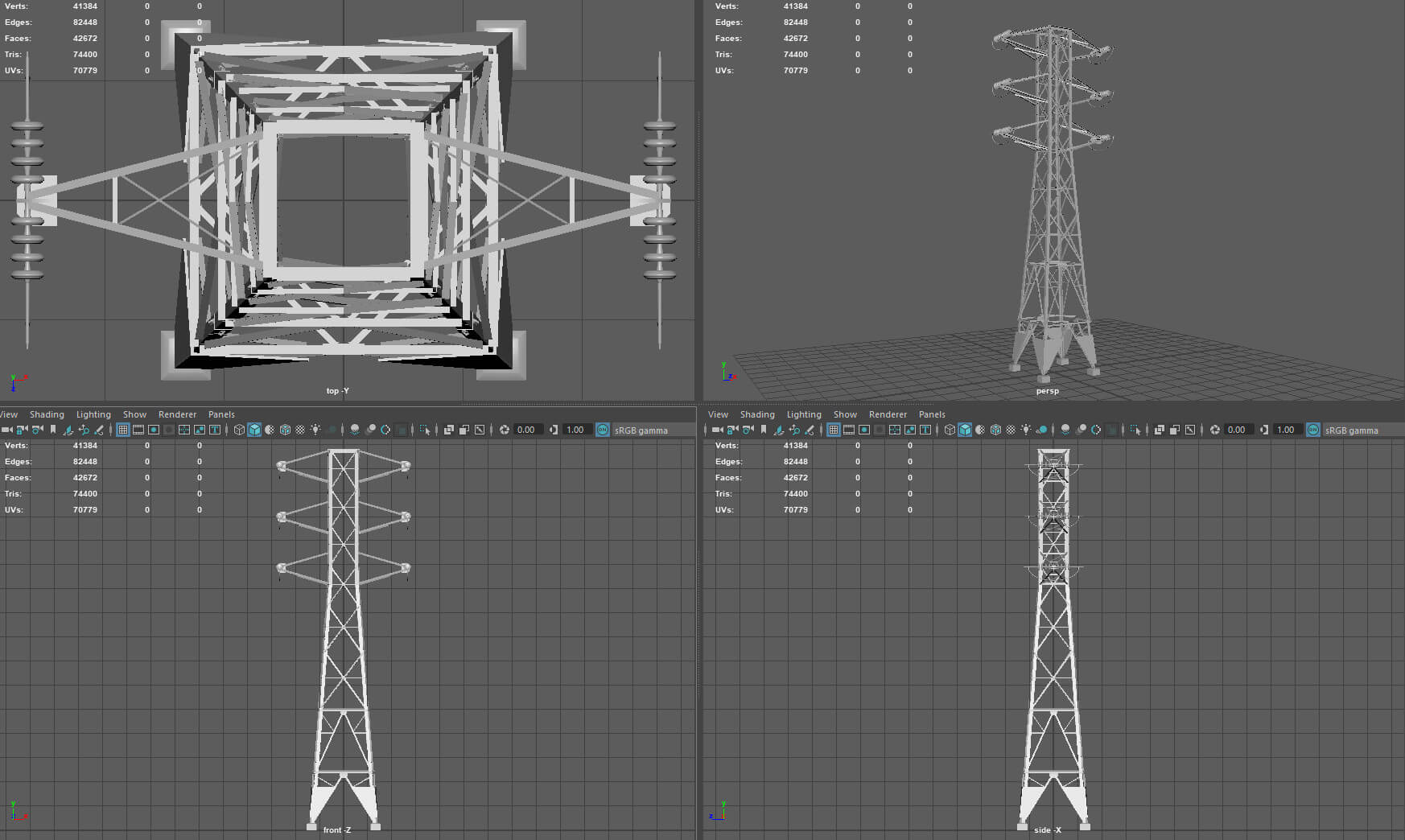 Power Line - 3D Model by sanchiesp