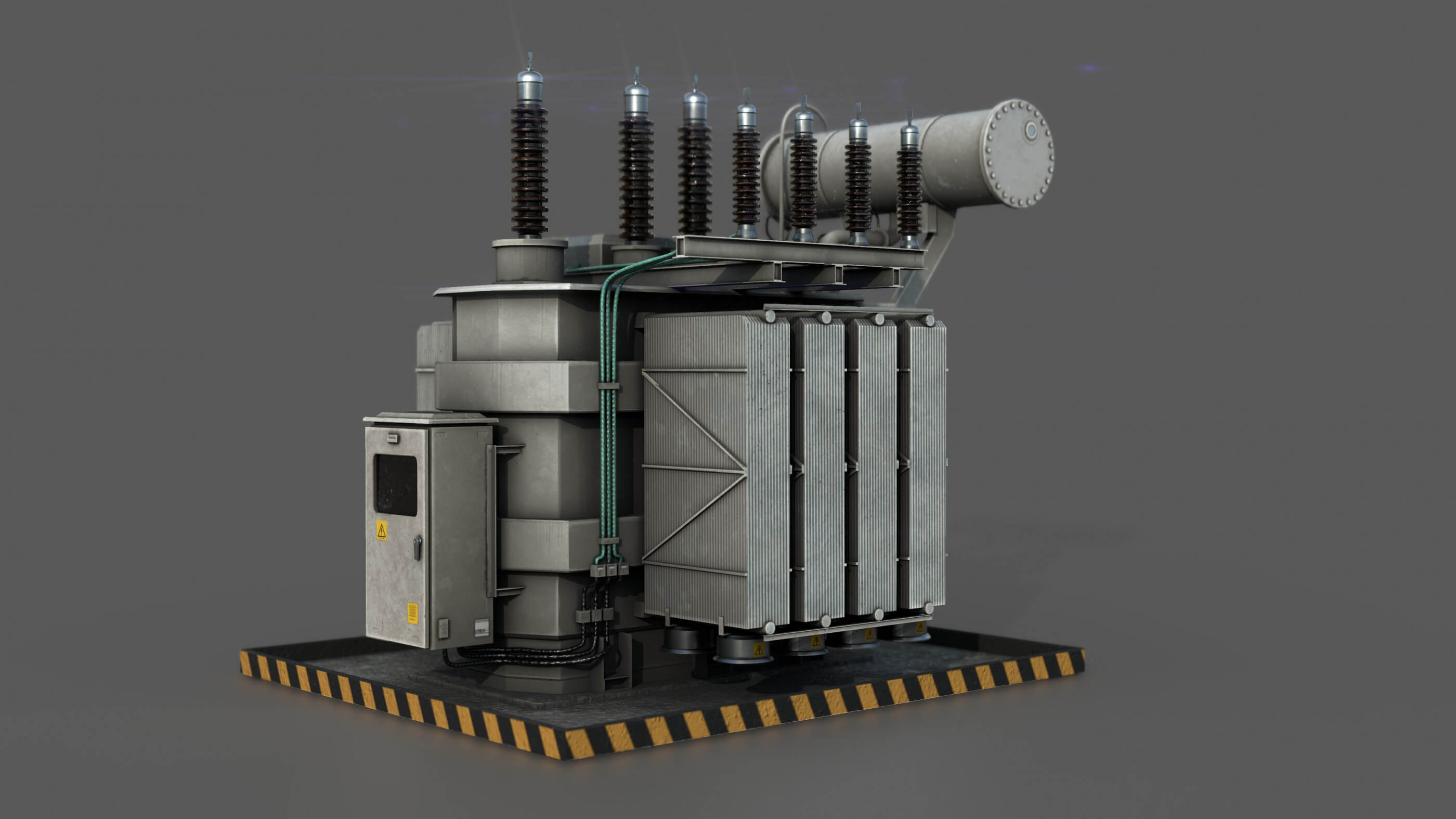 Power Transformer - 3D Model by sanchiesp