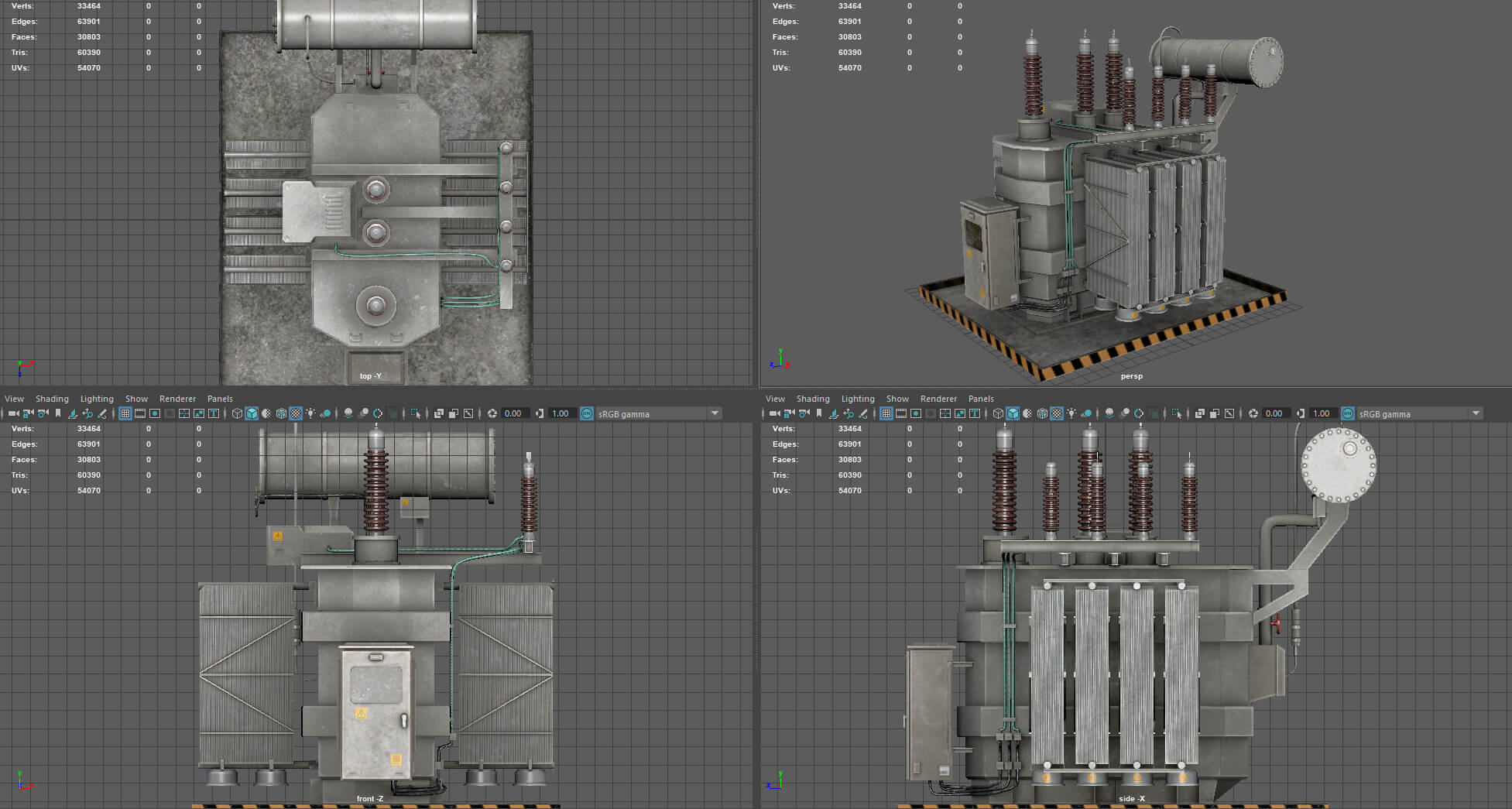 Power Transformer - 3D Model by sanchiesp