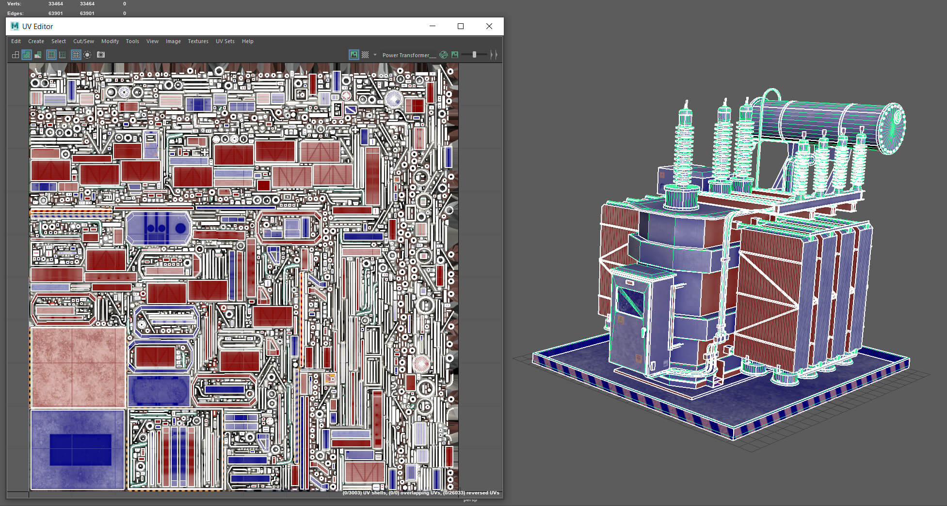 Power Transformer - 3D Model by sanchiesp