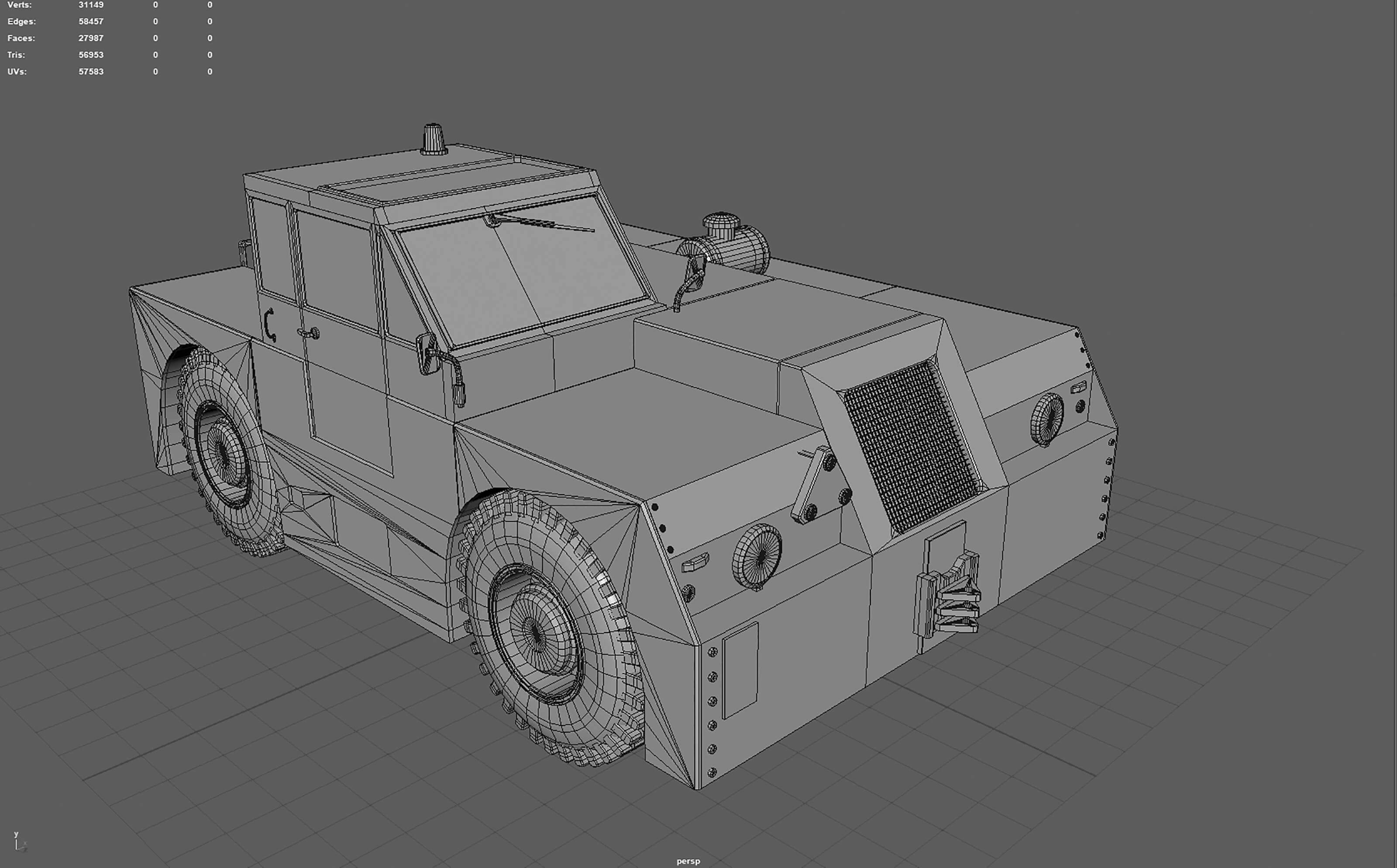 RAF MD300 Tractor - 3D Model by sanchiesp