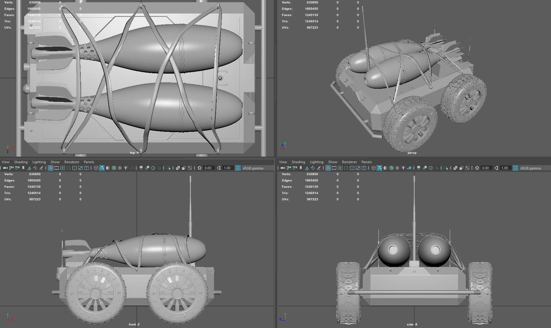 Ratel S Anti Tank Drone With Mortar Rounds - 3D Model by sanchiesp