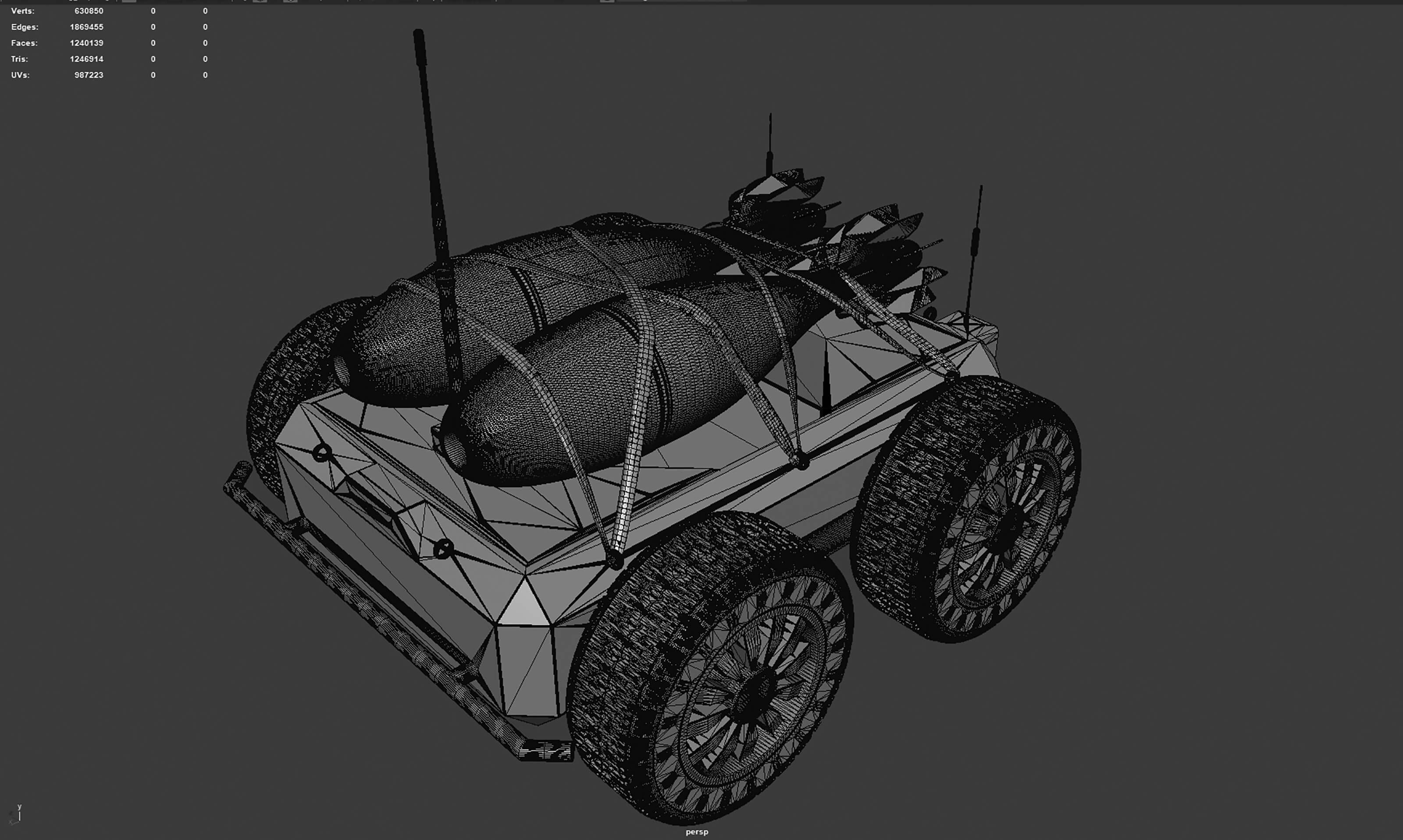 Ratel S Anti Tank Drone With Mortar Rounds - 3D Model by sanchiesp