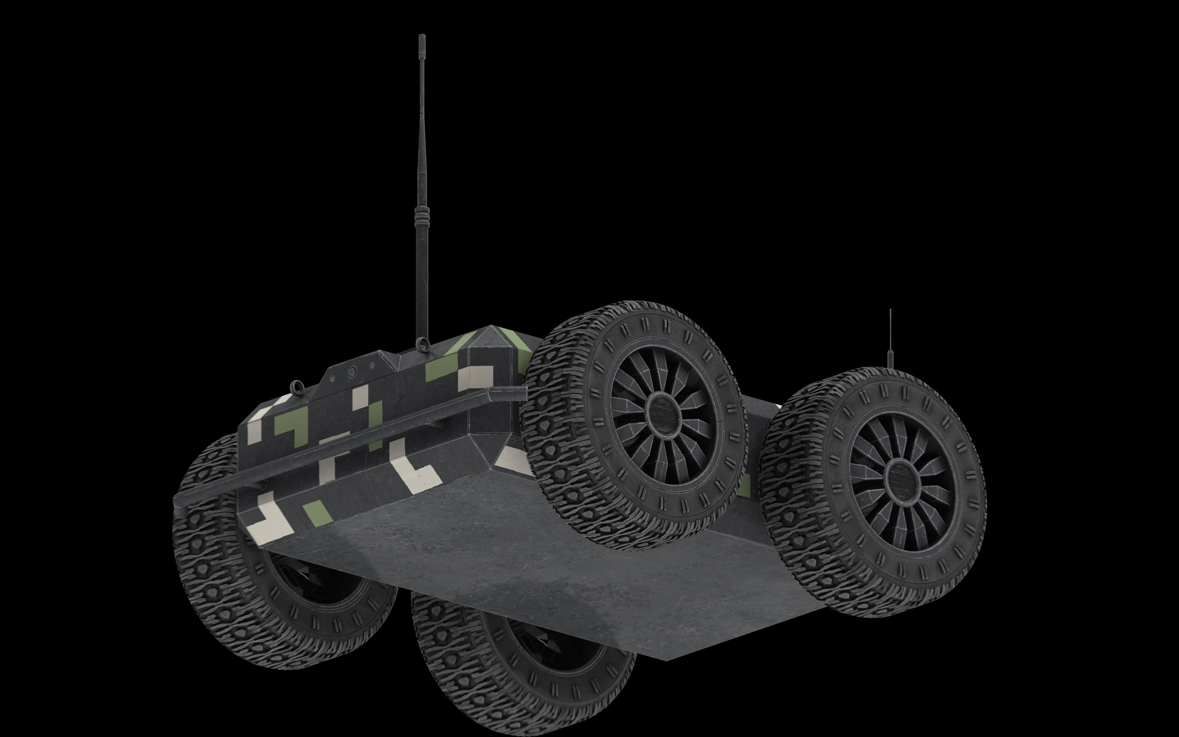 Ratel S Unmanned Ground Vehicle - 3D Model by sanchiesp