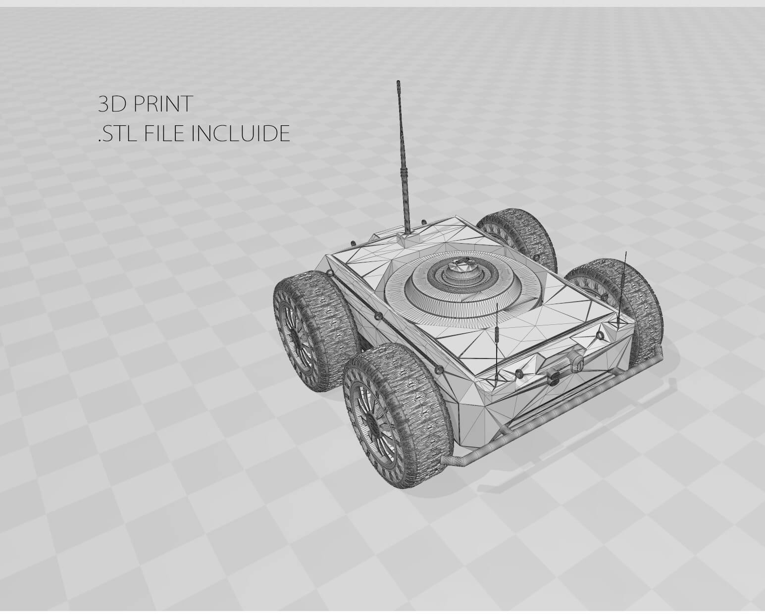 Ratel S Unmanned Ground Vehicle - 3D Model by sanchiesp
