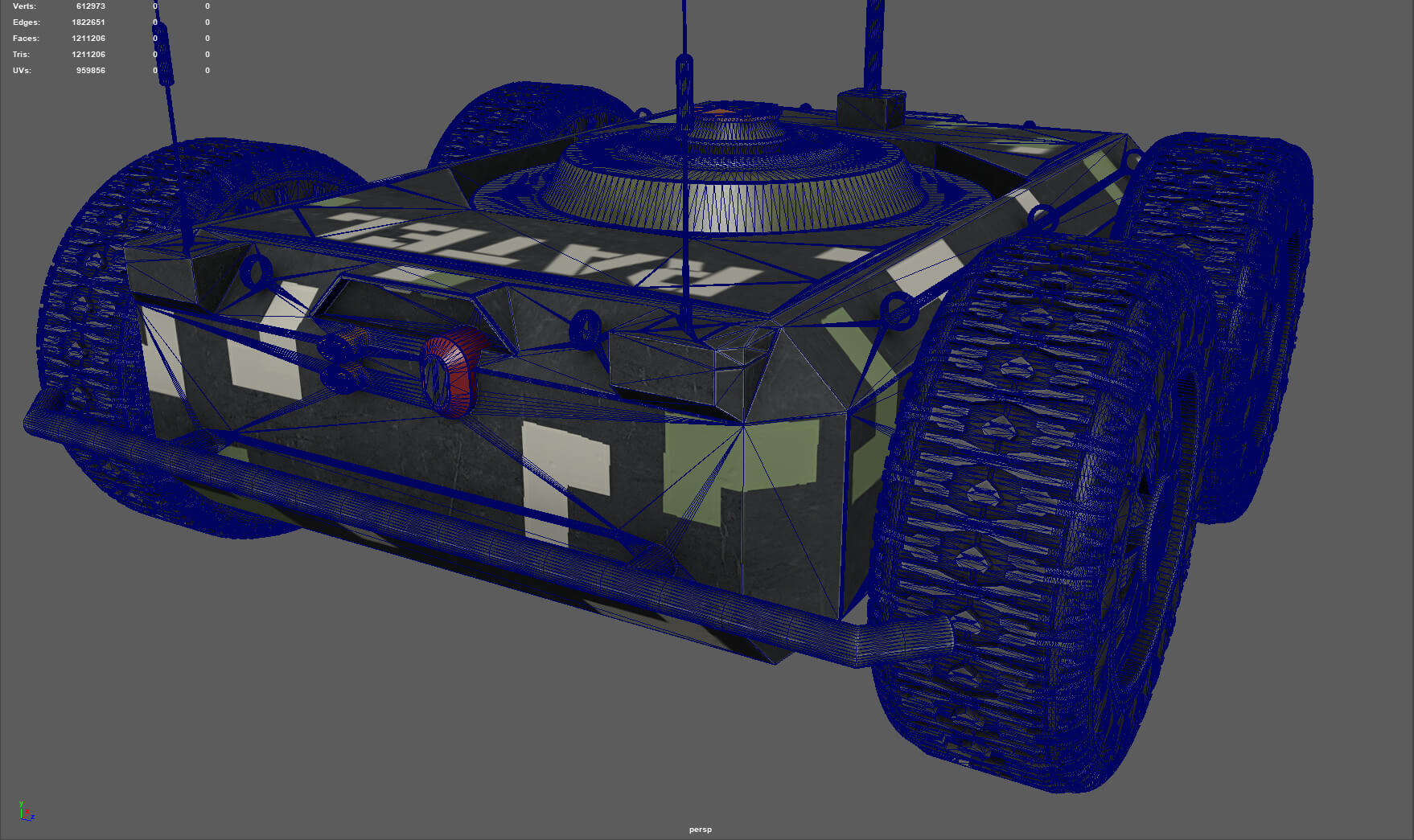Ratel S Unmanned Ground Vehicle - 3D Model by sanchiesp