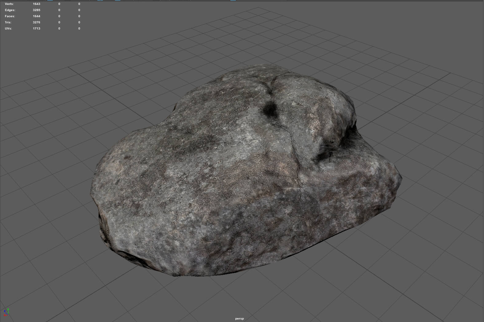 Realistic Gray Rock Model 2 by sanchiesp