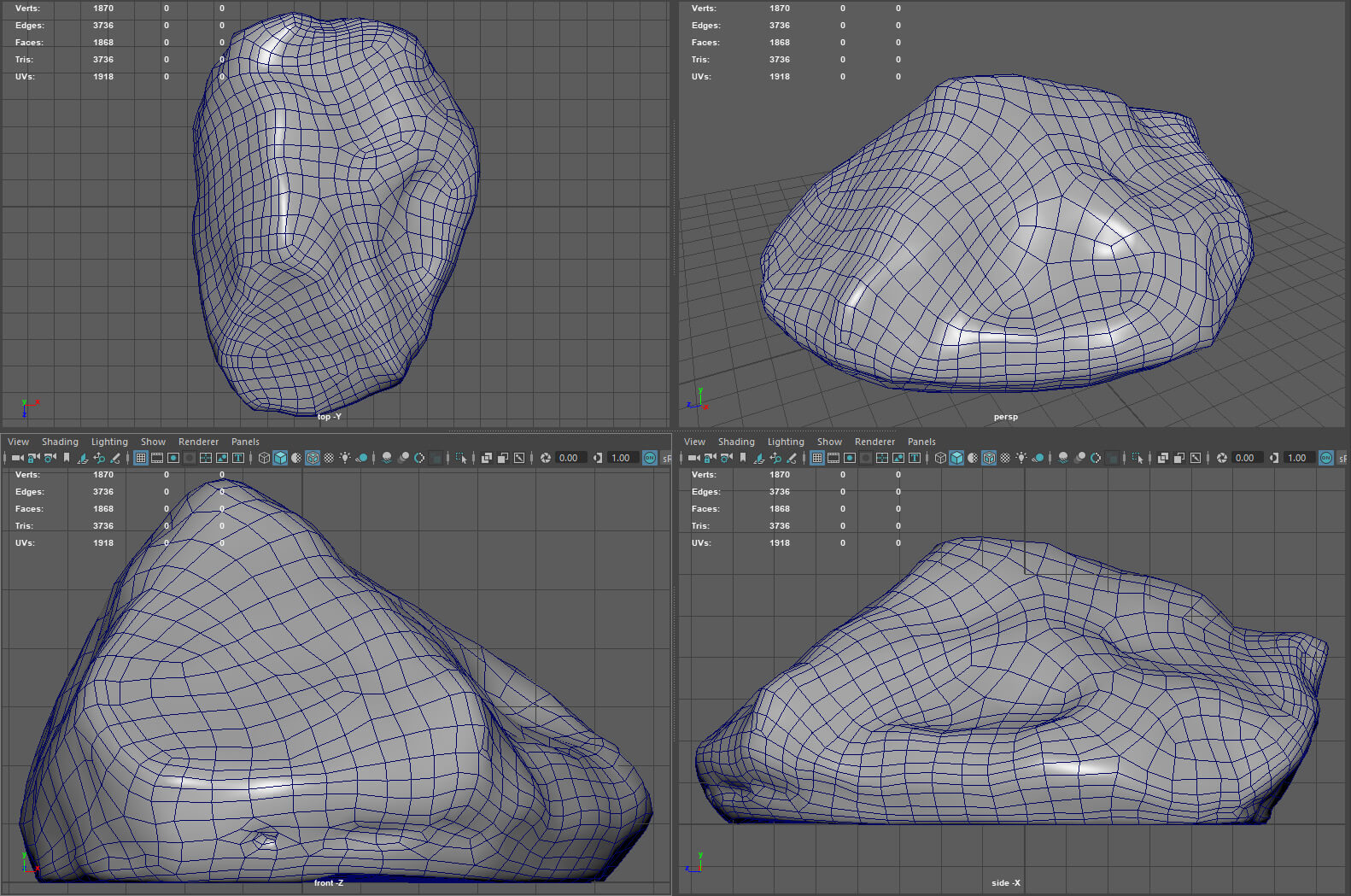Realistic Gray Rock Model by sanchiesp
