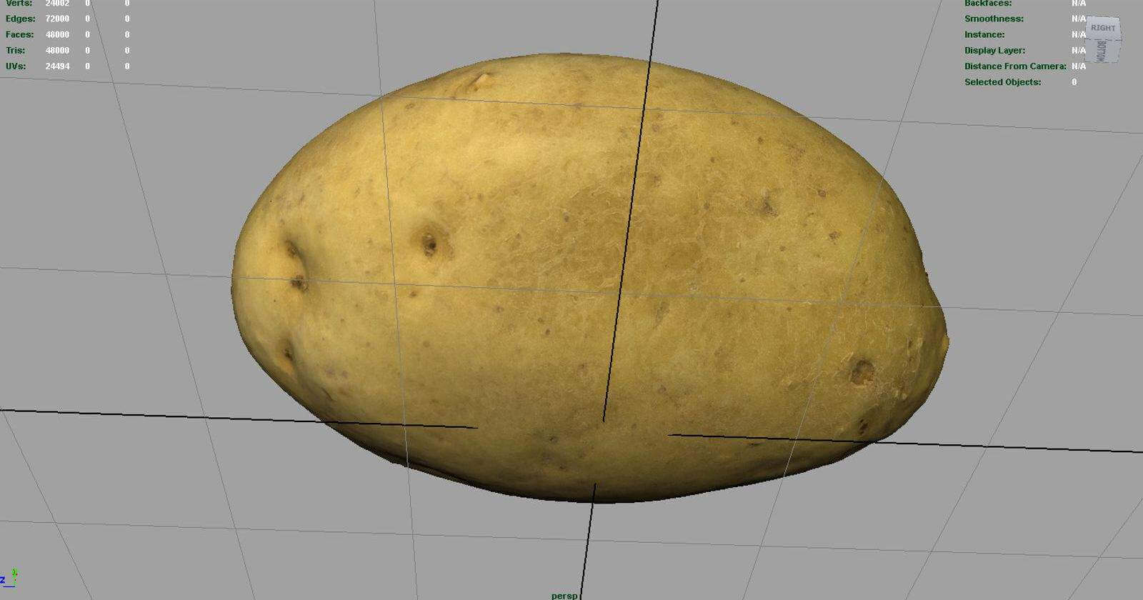 Potato - 3D Model by sanchiesp