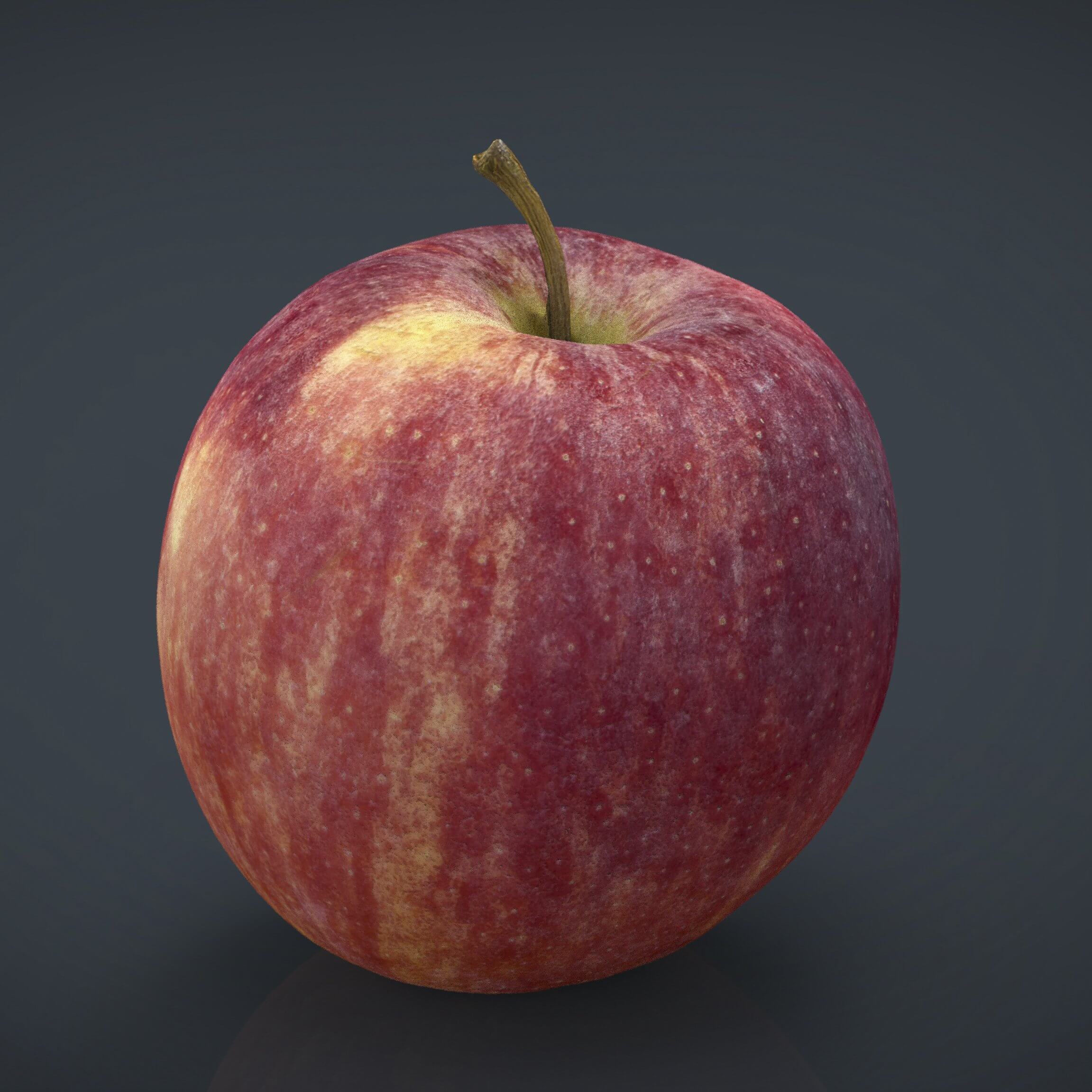 Red Apple - 3D Model by sanchiesp