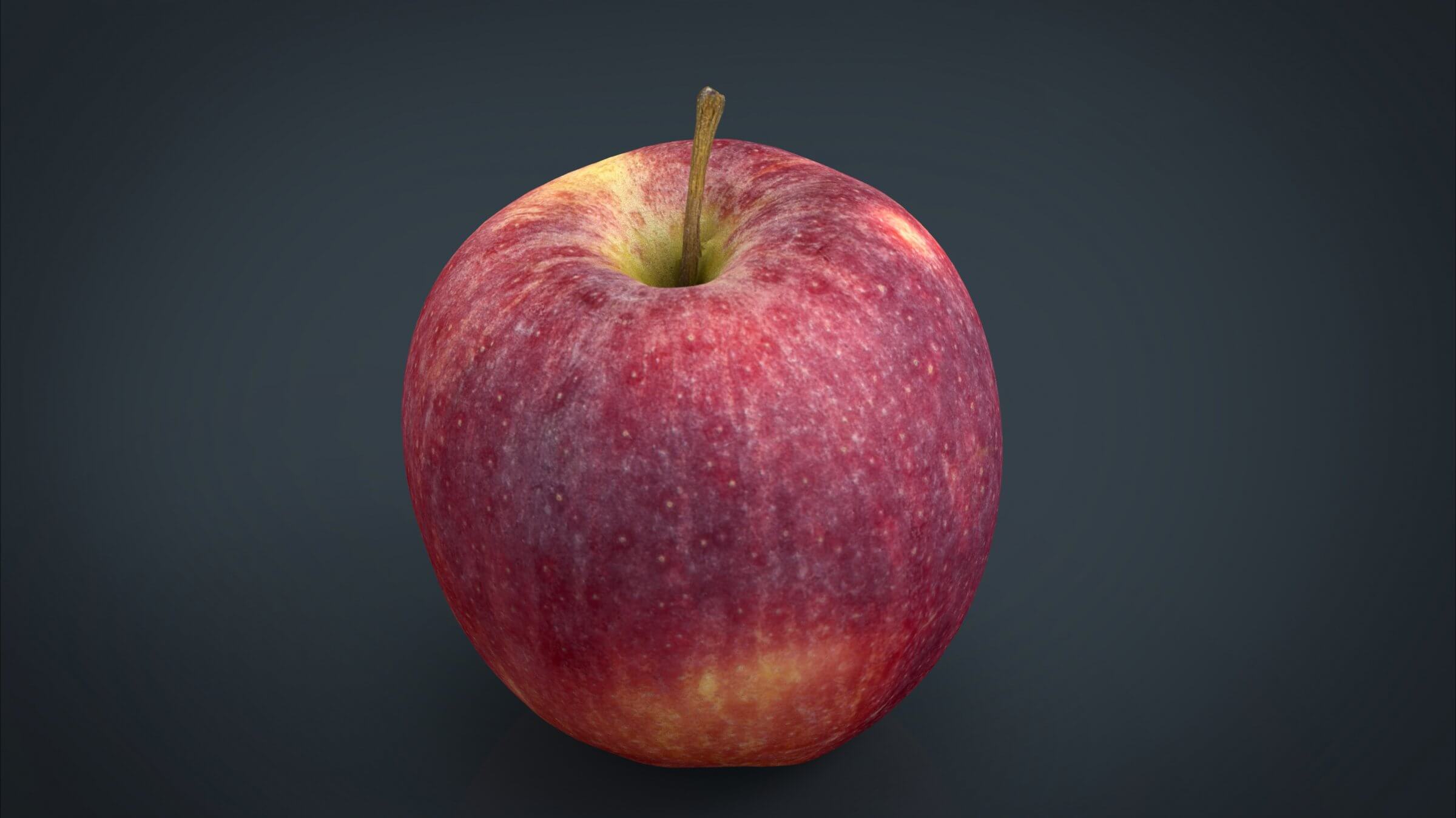 Red Apple - 3D Model by sanchiesp