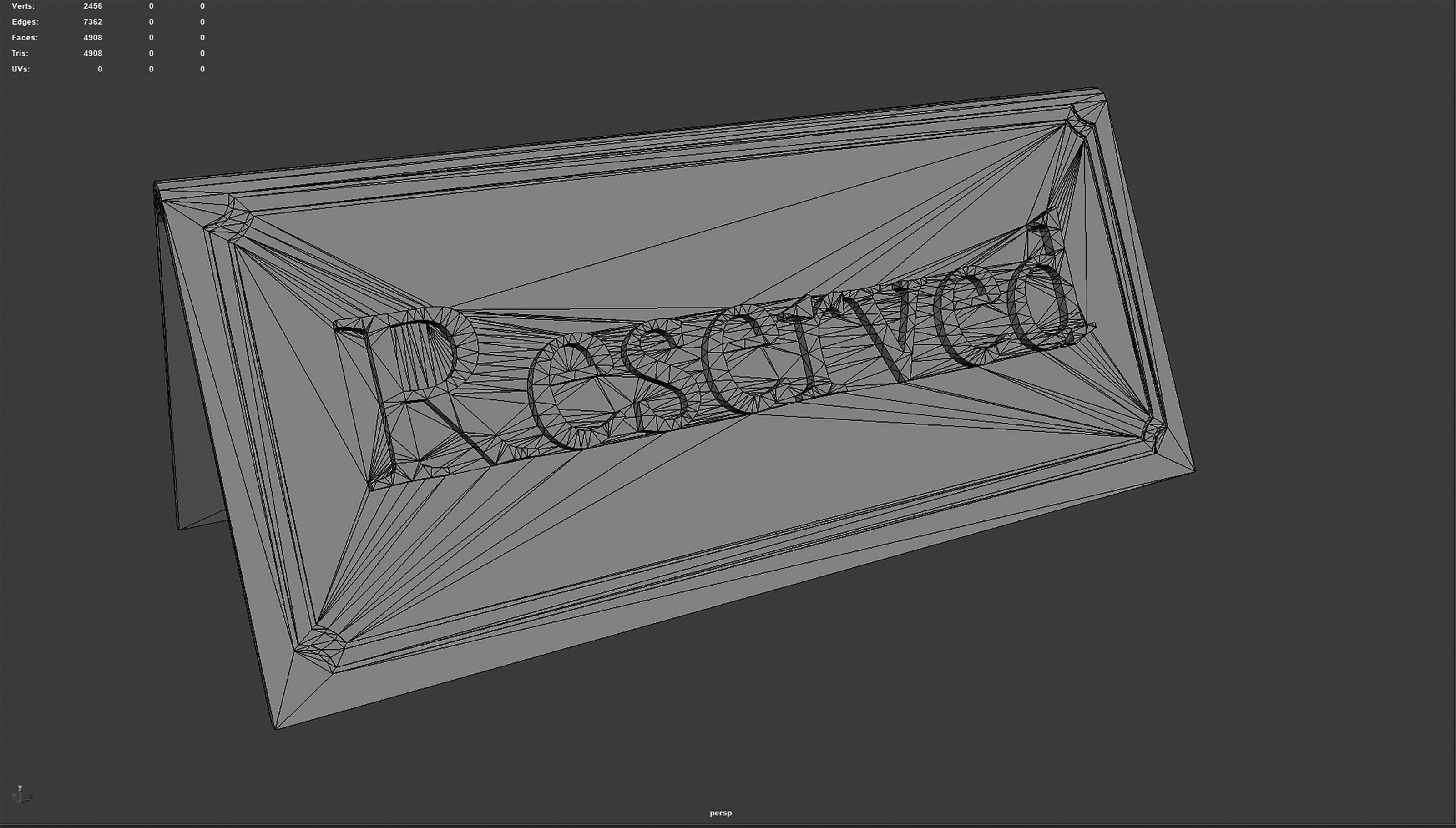 Reserved Table Sign - 3D Model by sanchiesp