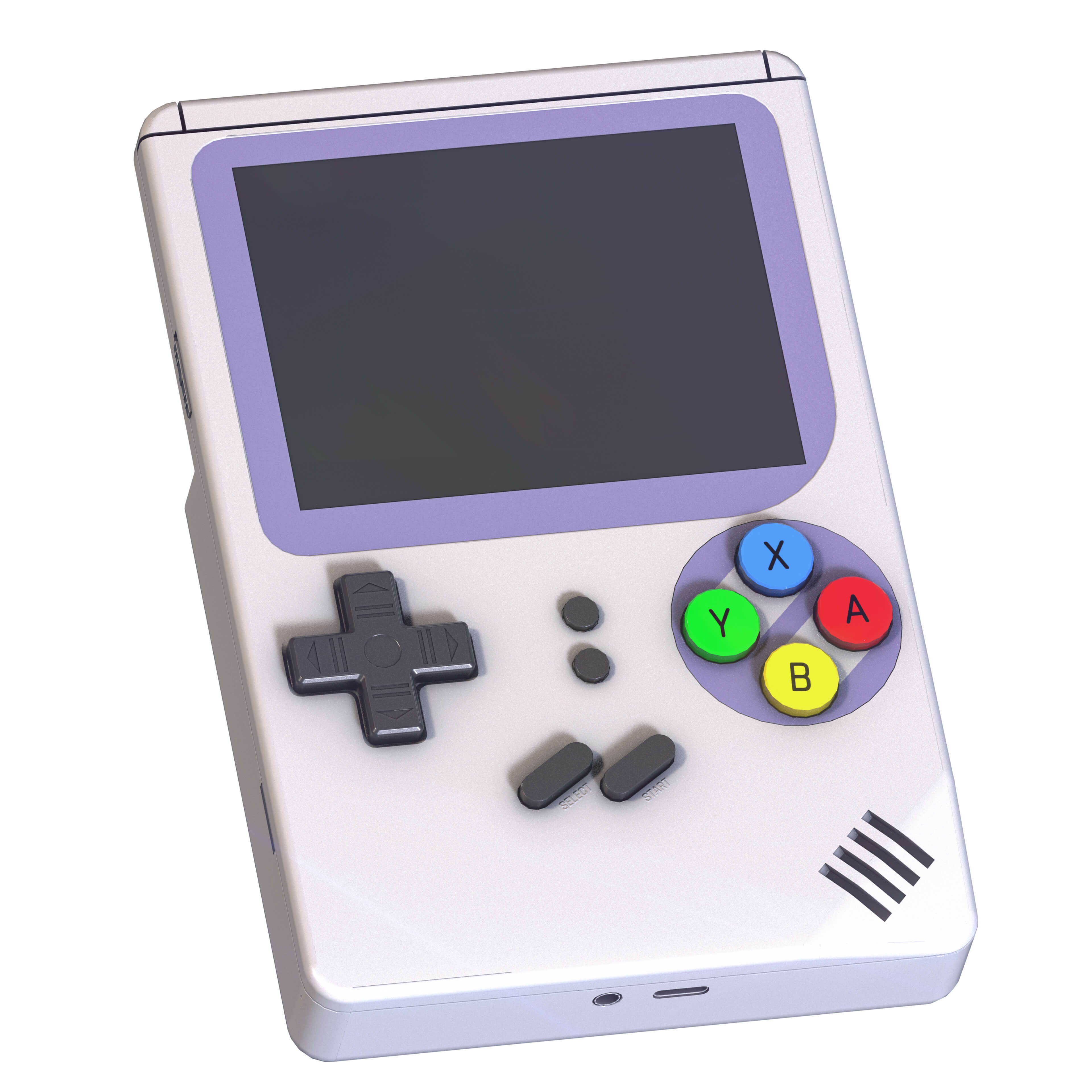 Retro Handheld Gaming Console - 3D Model by sanchiesp