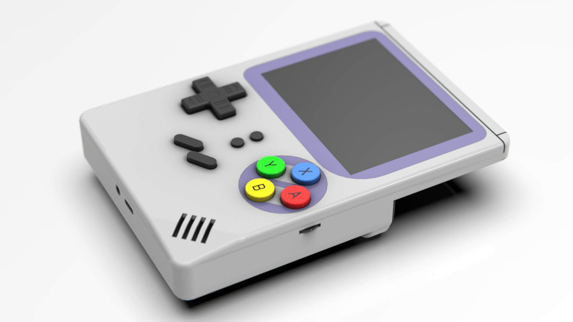 Retro Handheld Gaming Console - 3D Model by sanchiesp