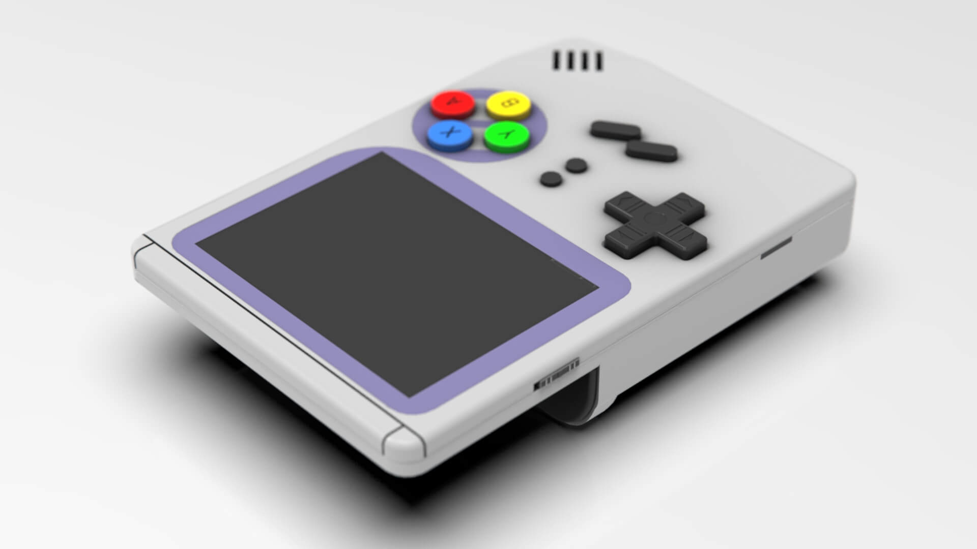 Retro Handheld Gaming Console - 3D Model by sanchiesp