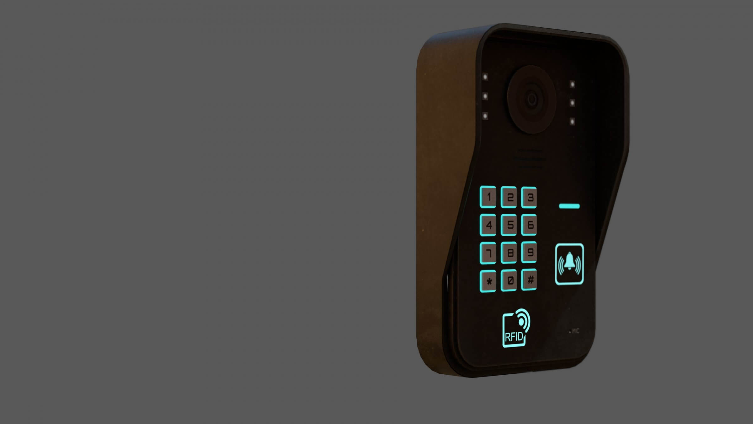 RFID Door Intercom with Cam - 3D Model by sanchiesp