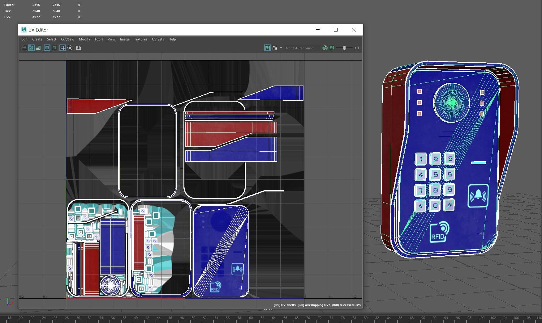 RFID Door Intercom with Cam - 3D Model by sanchiesp