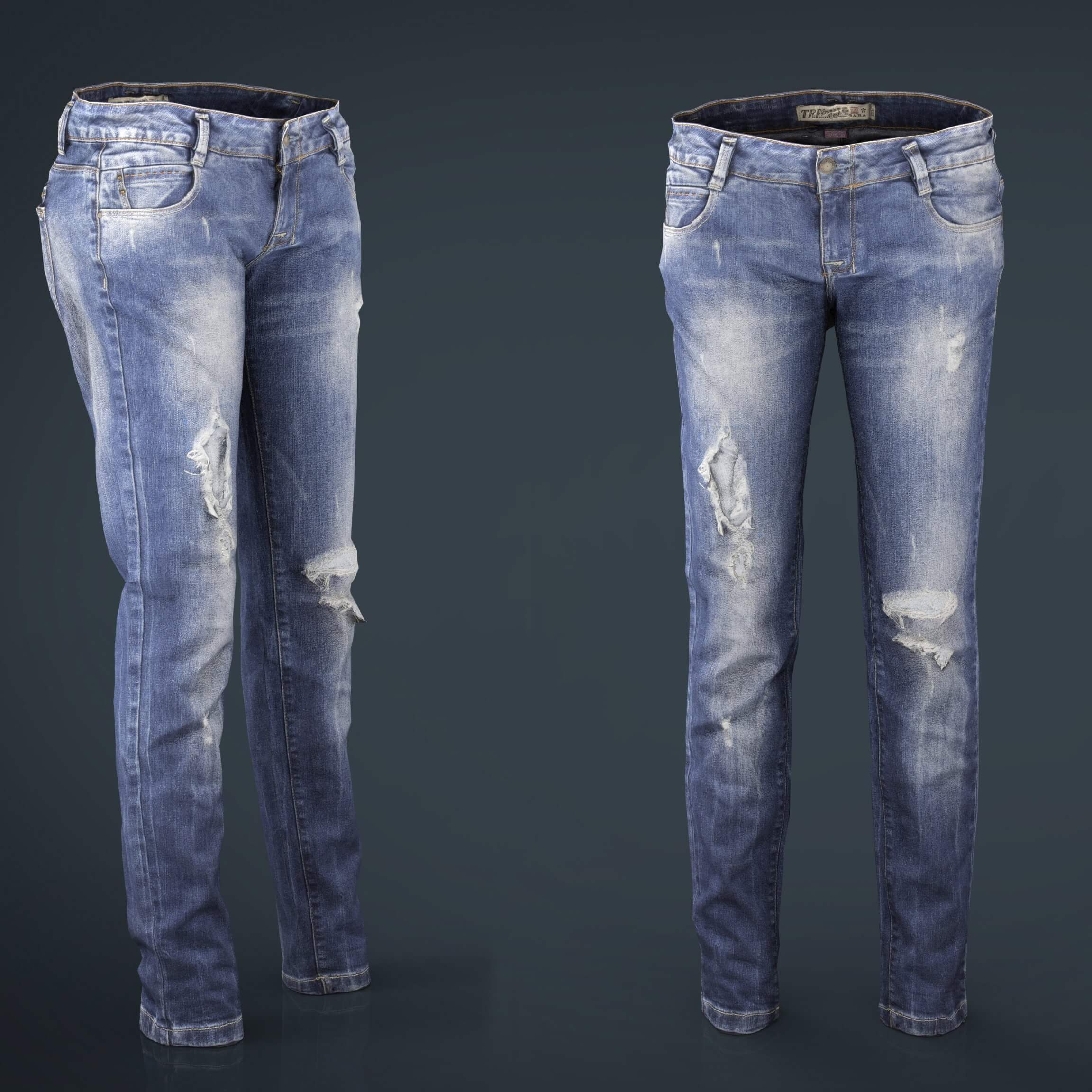 Ripped Jeans - 3D Model by sanchiesp