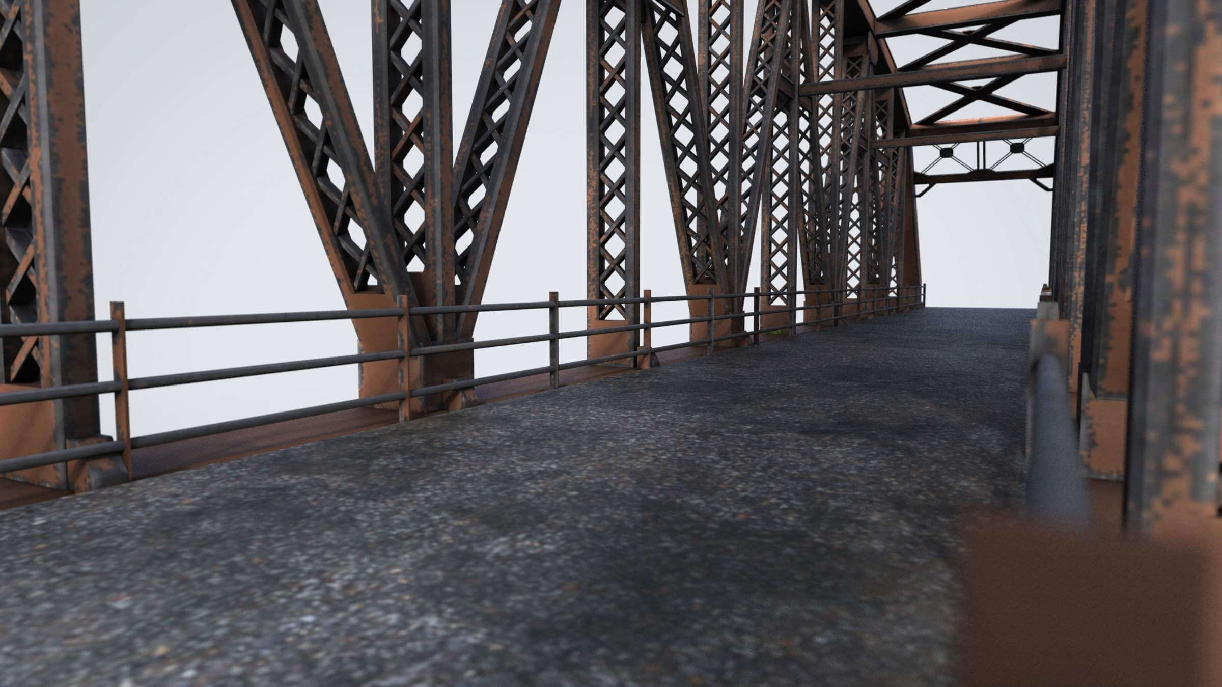 Road Bridge - 3D Model by sanchiesp