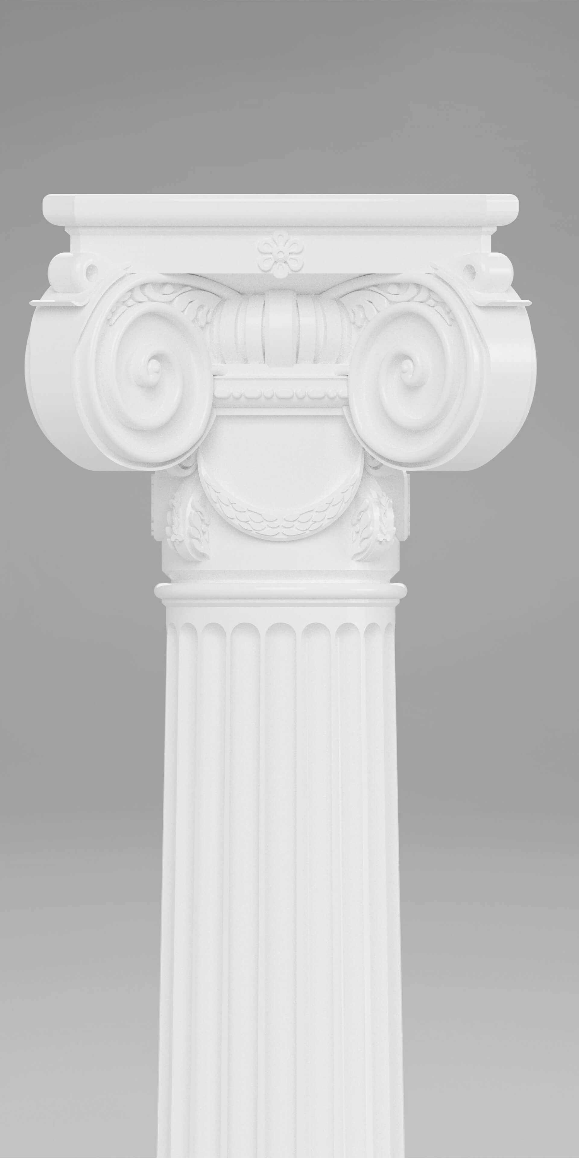 Roman Ionic Column with Angled Volutes - 3D Model by sanchiesp