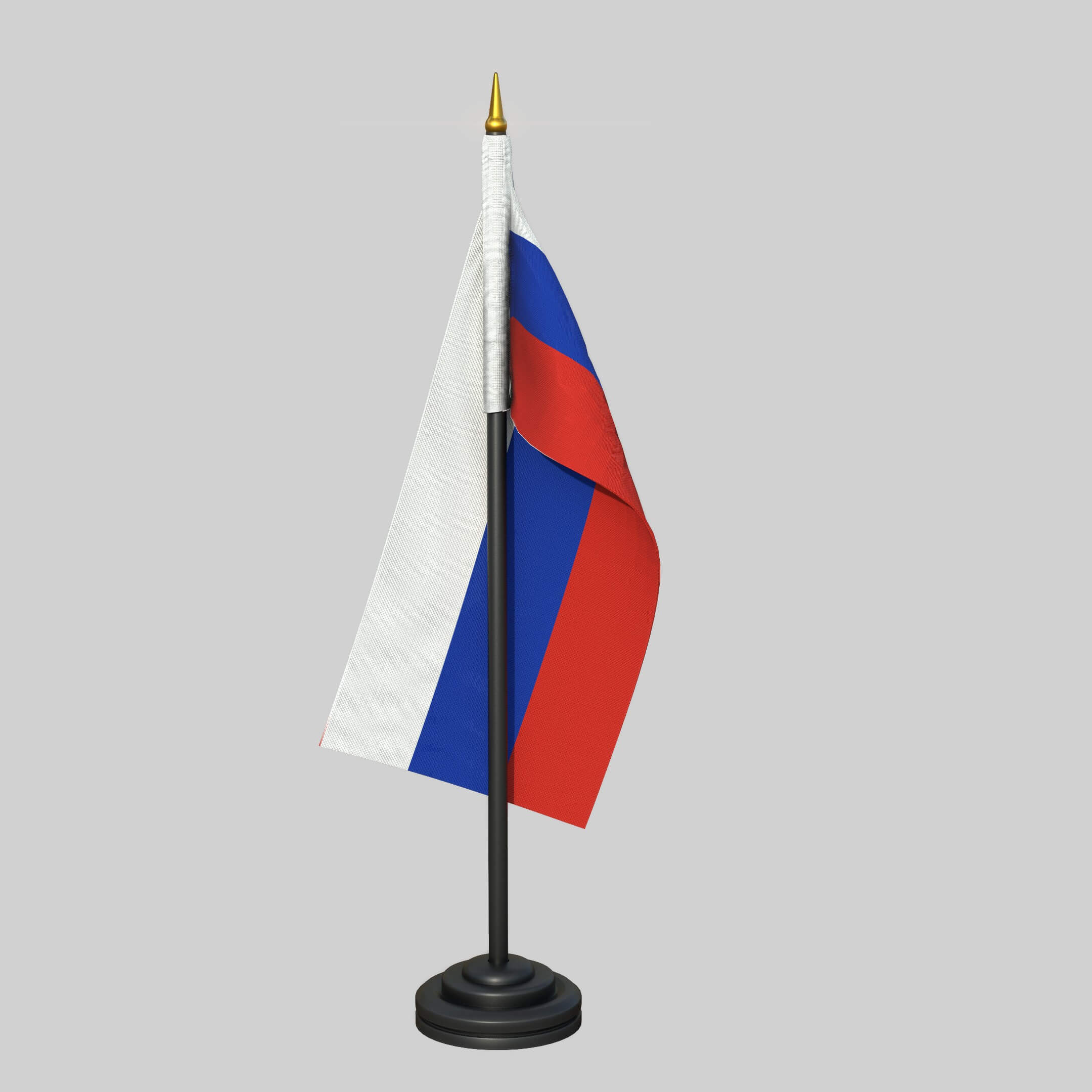 Russia Desk Flag - 3D Model by sanchiesp
