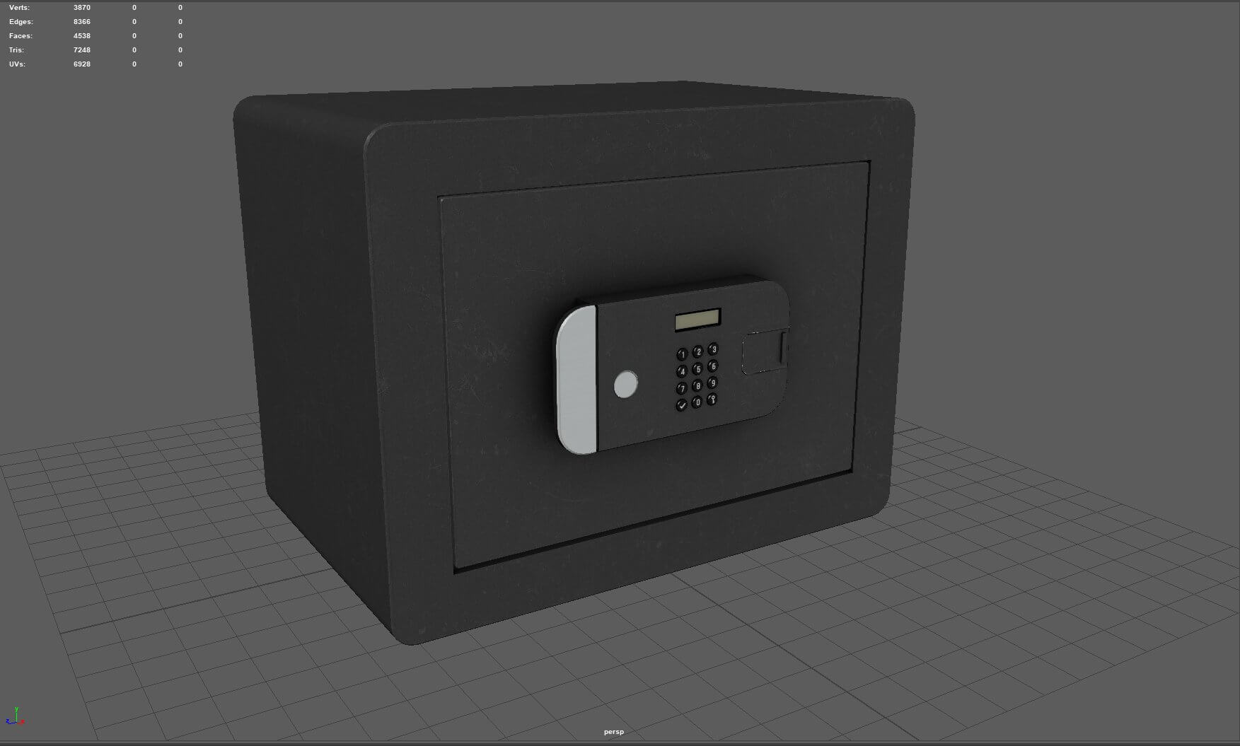 Safe Box - 3D Model by sanchiesp