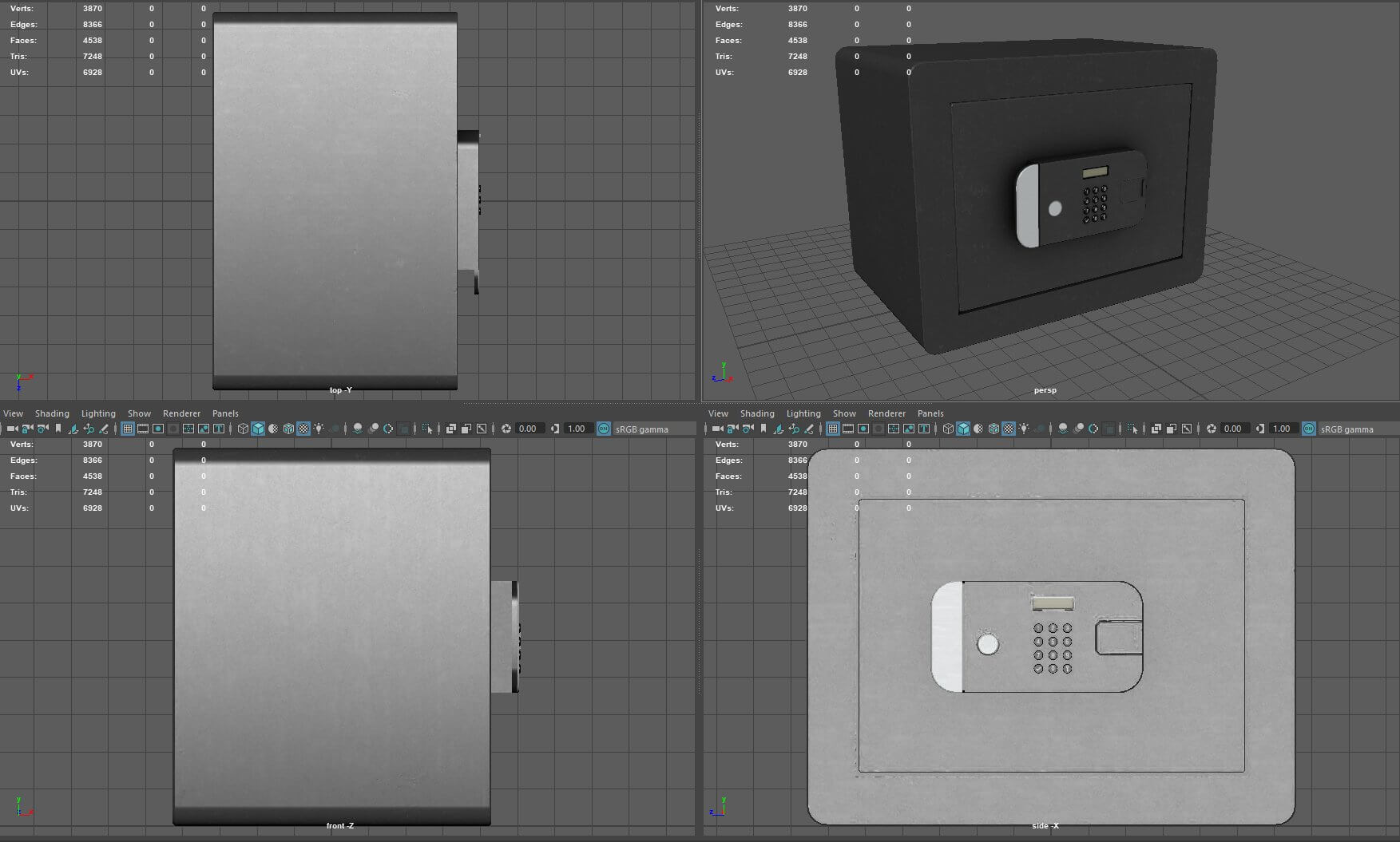 Safe Box - 3D Model by sanchiesp