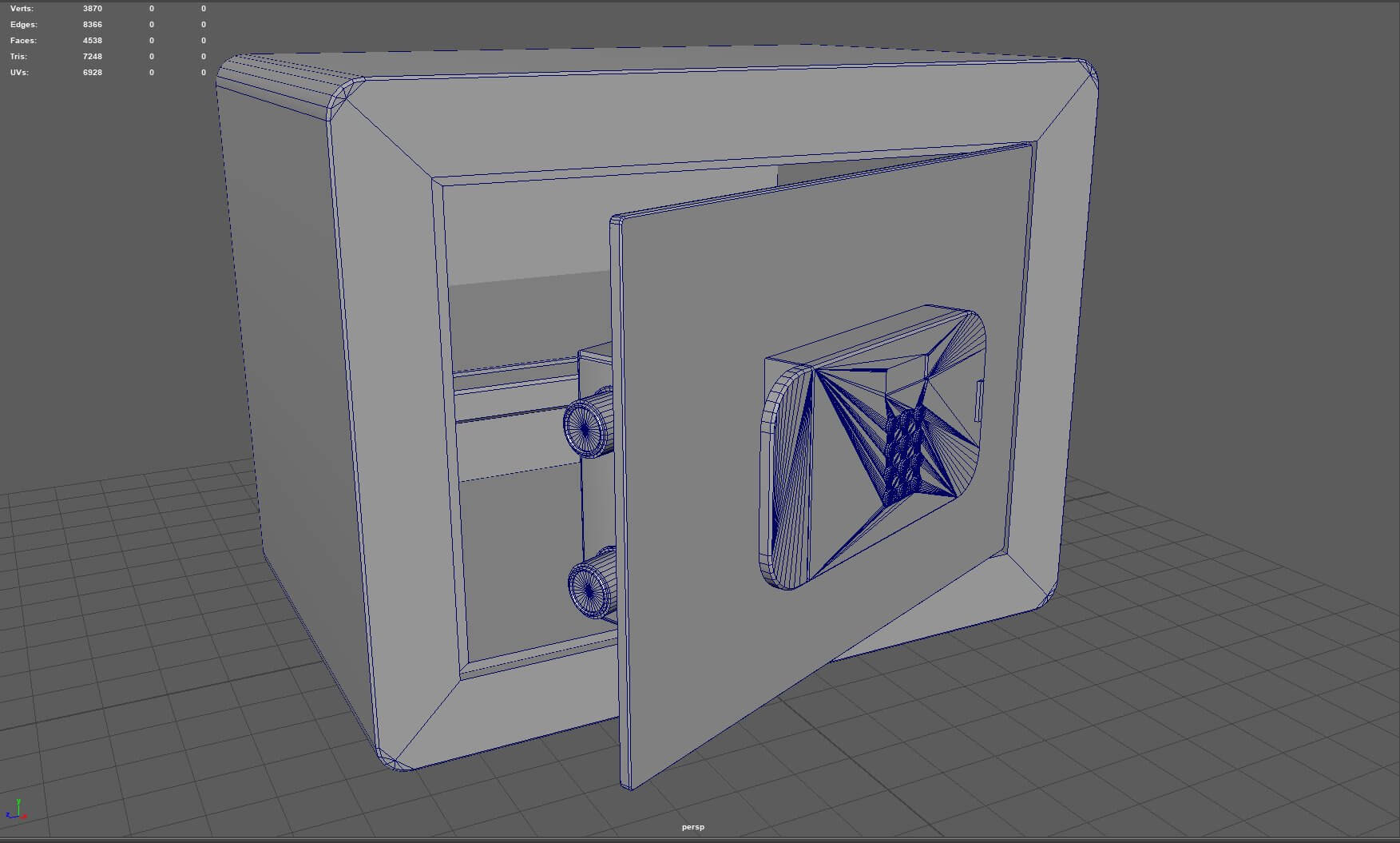 Safe Box - 3D Model by sanchiesp