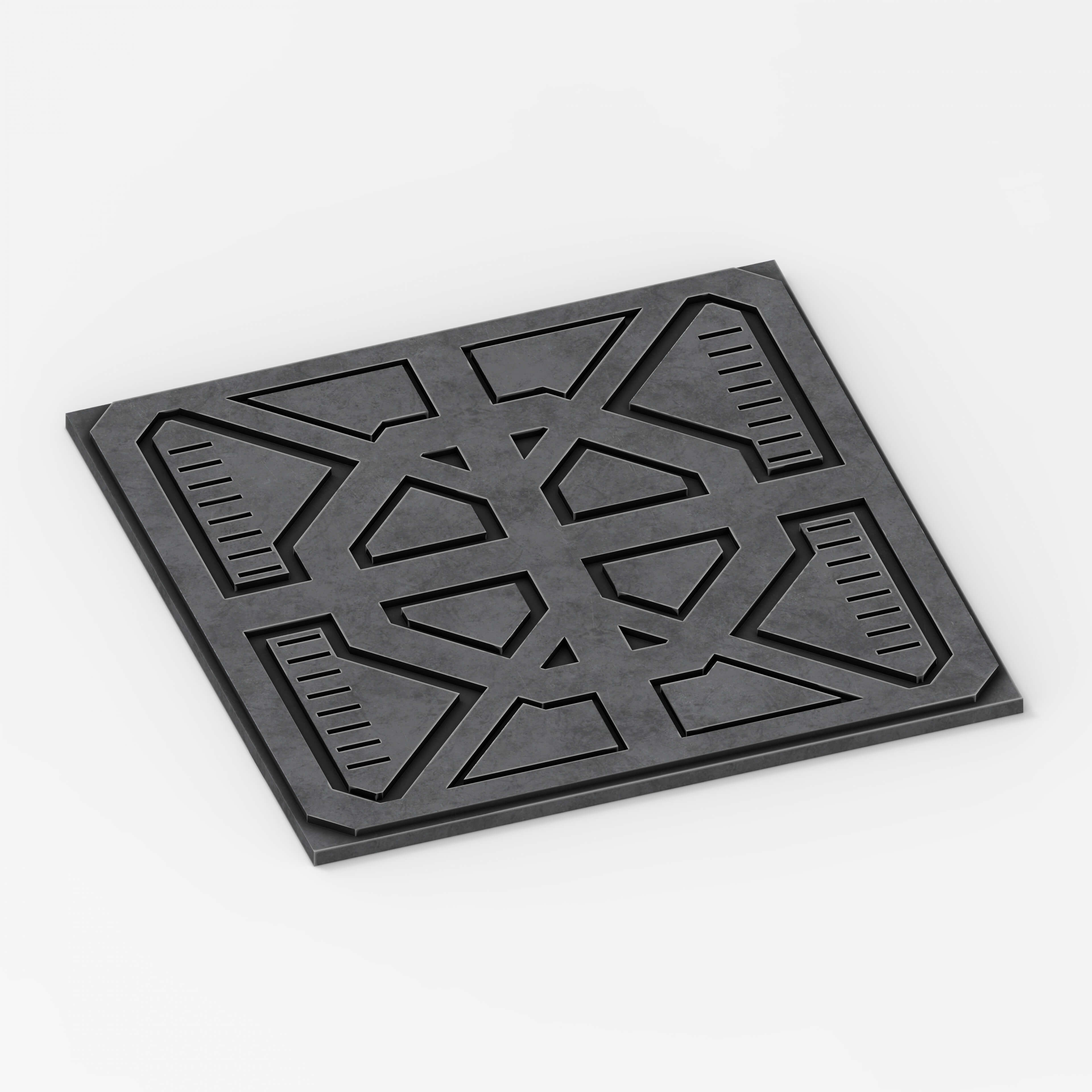 Sci-Fi Floor Grate 3D by sanchiesp