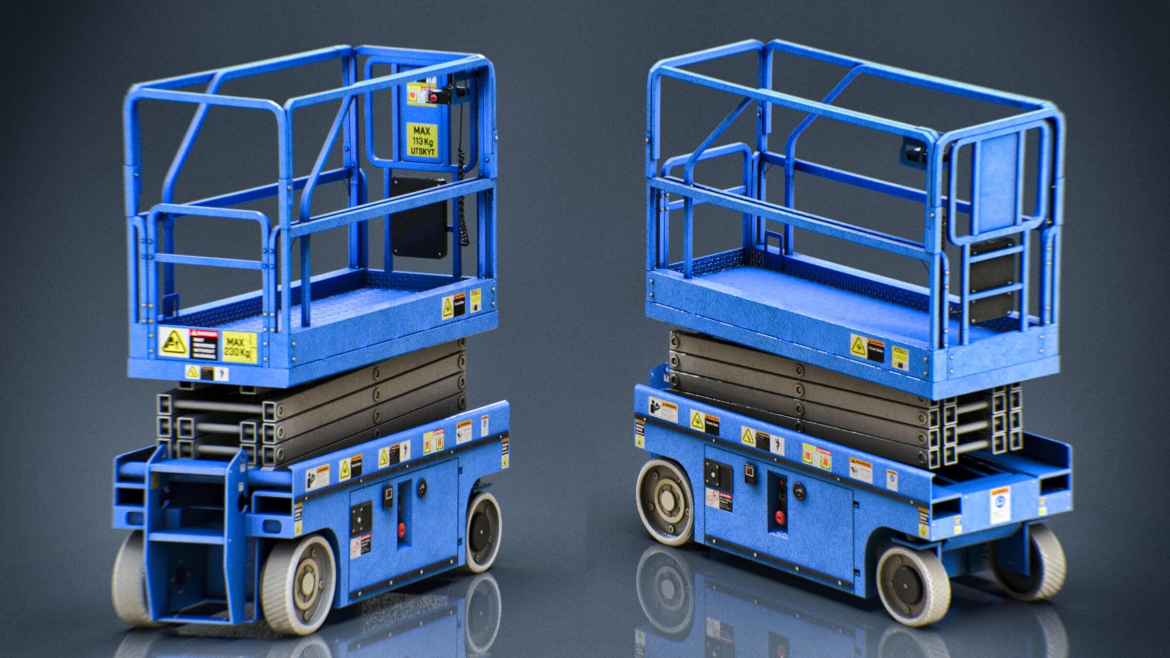 Scissor Lift - 3D Model by sanchiesp