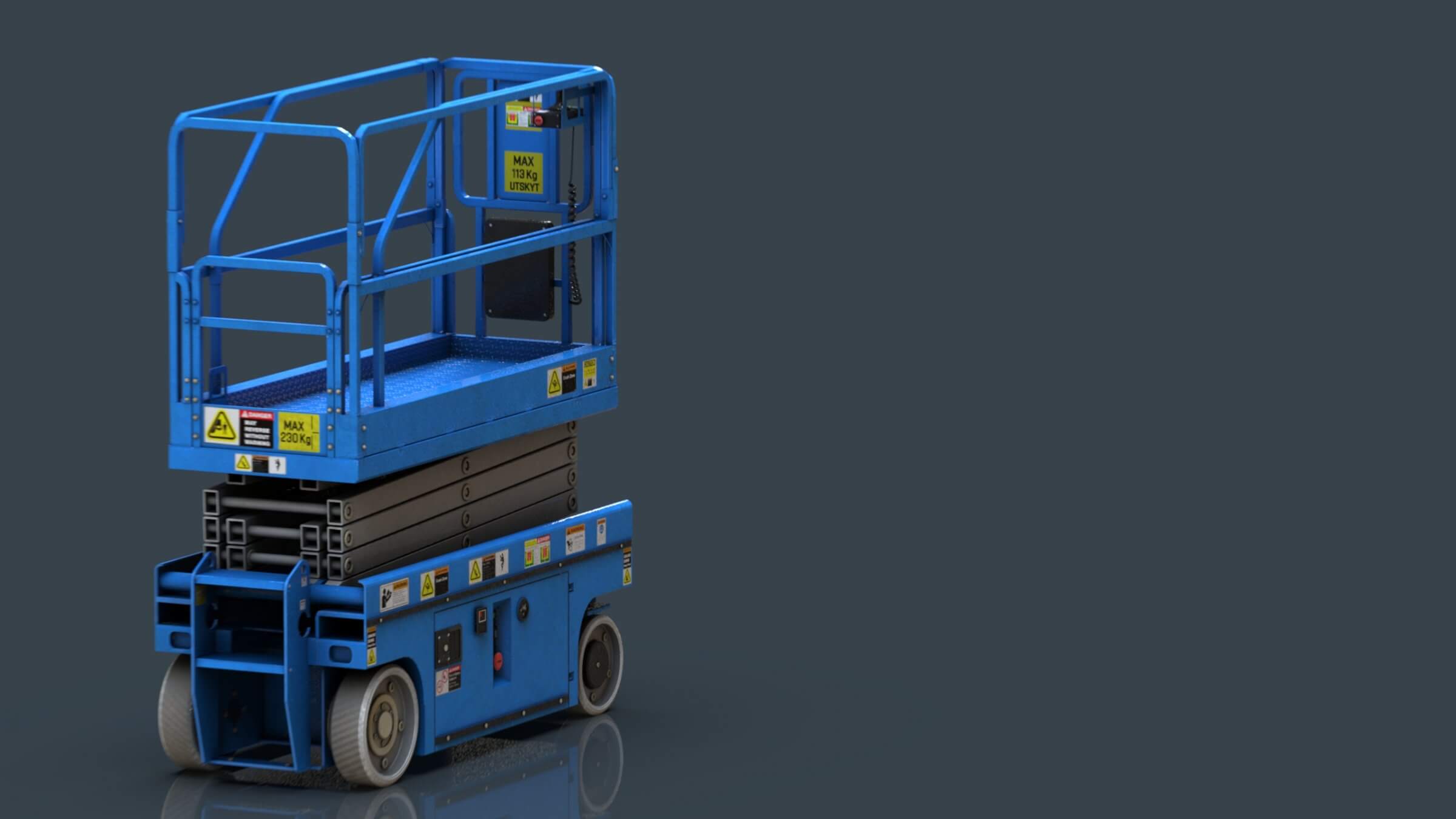 Scissor Lift - 3D Model by sanchiesp