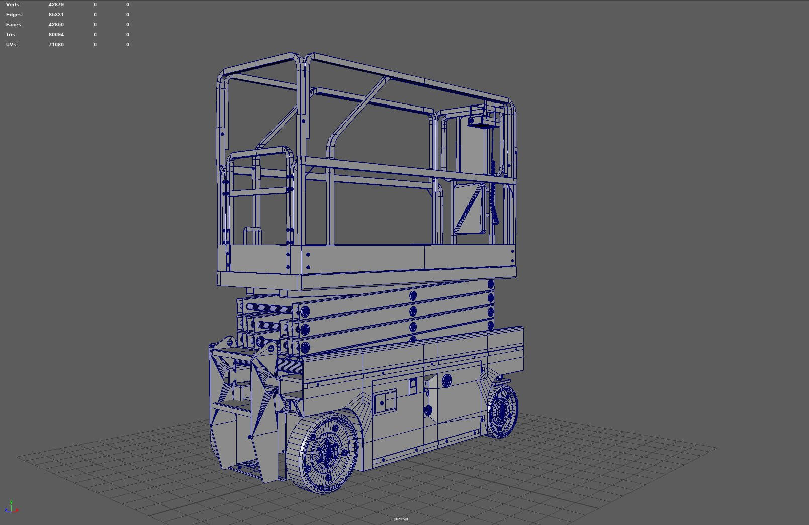 Scissor Lift - 3D Model by sanchiesp