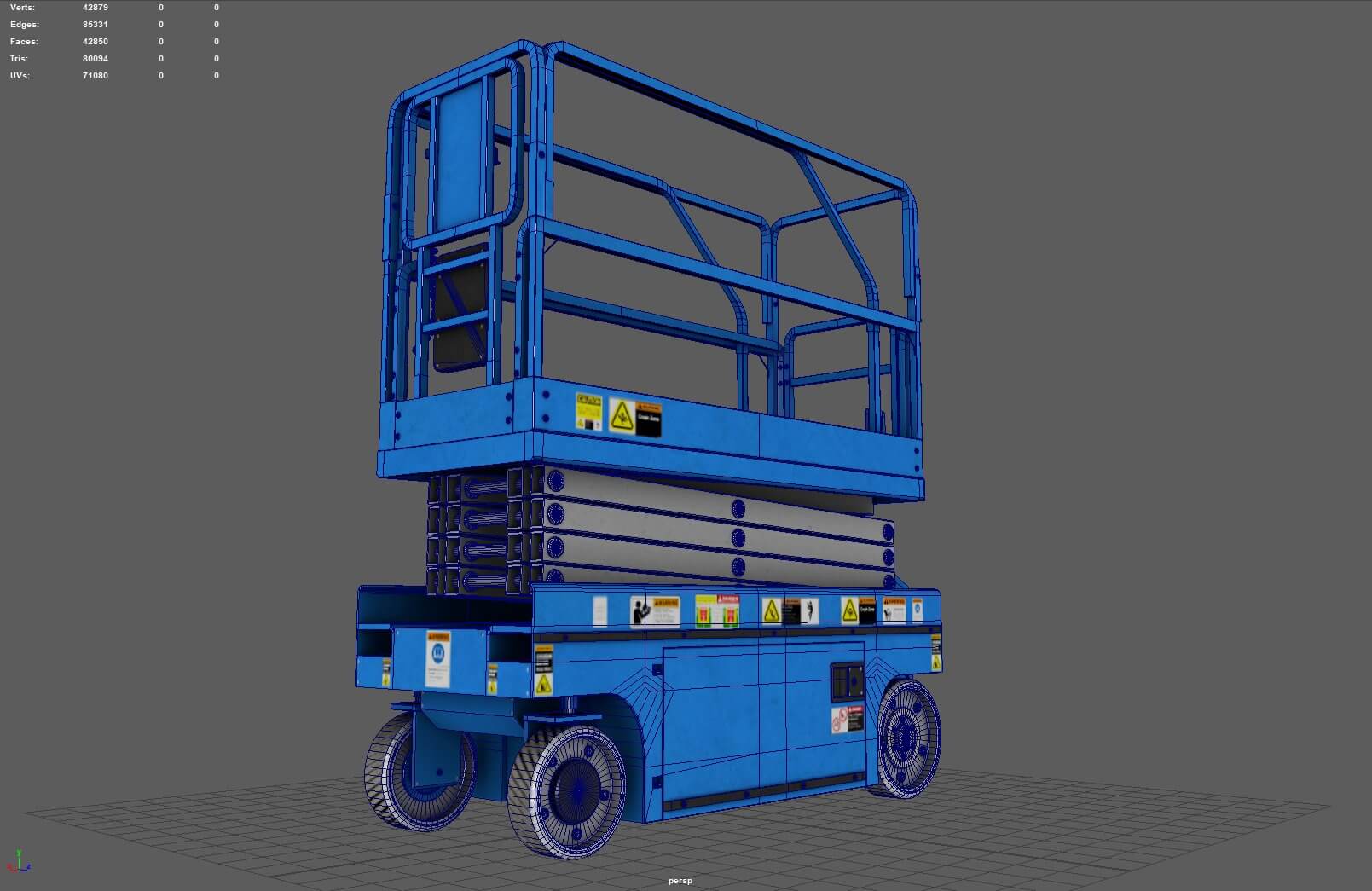 Scissor Lift - 3D Model by sanchiesp