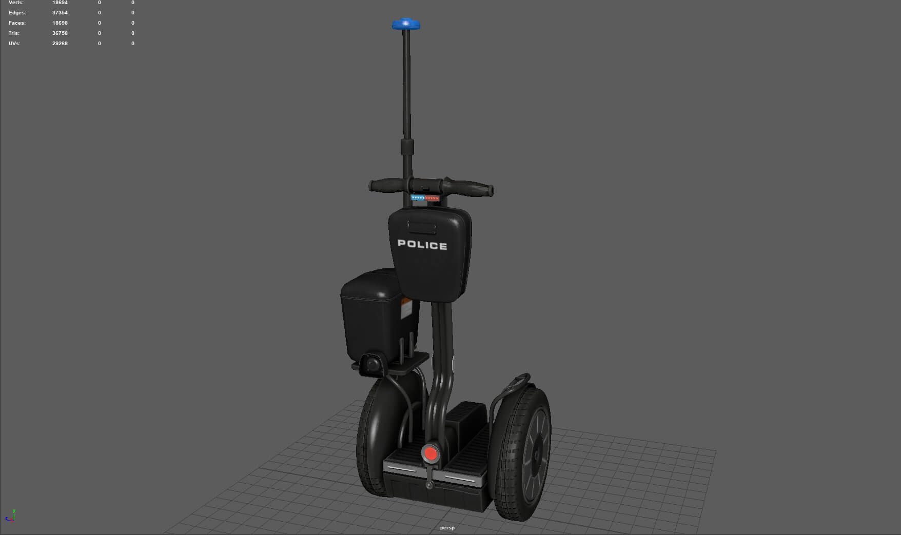 Segway Police - 3D Model by sanchiesp