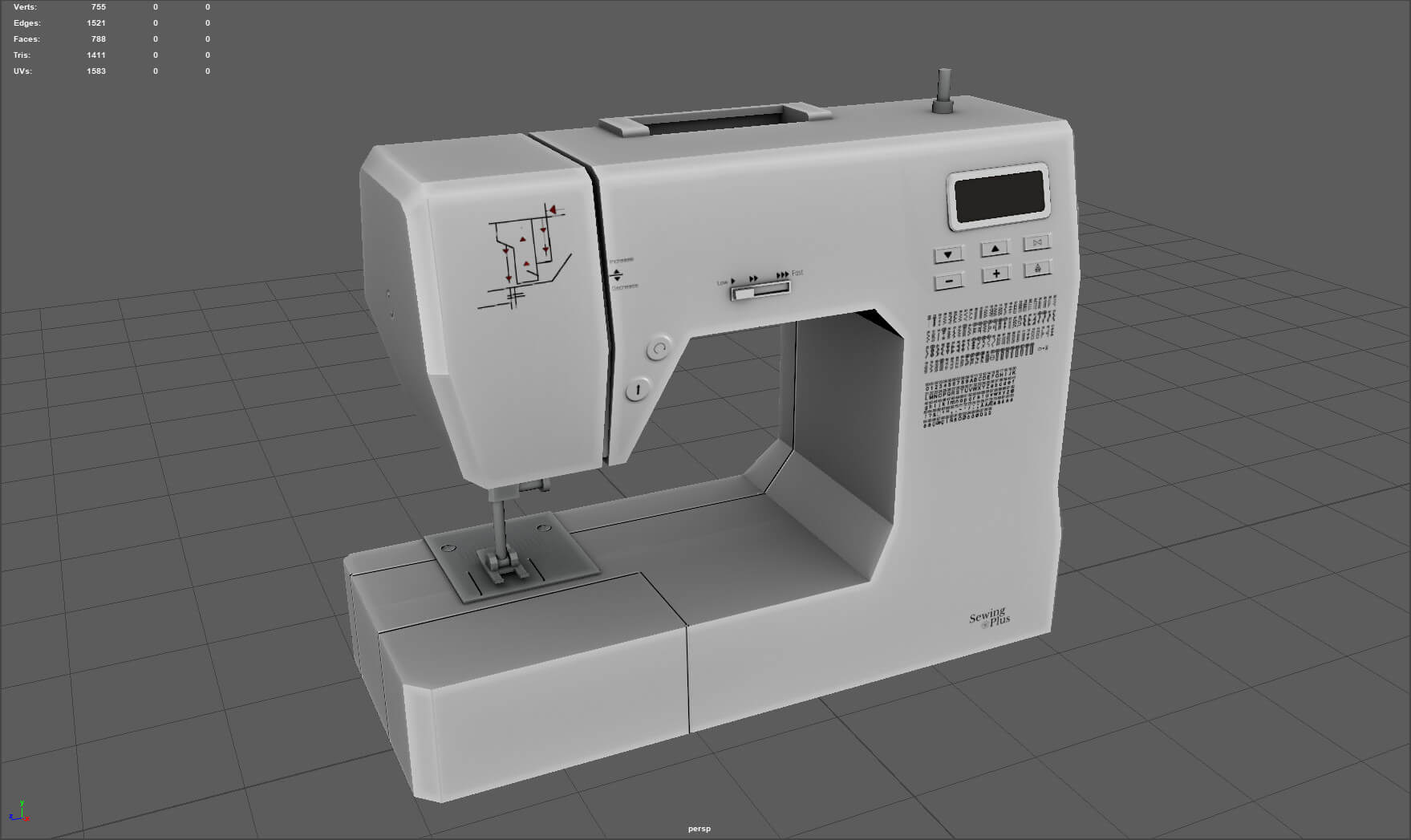 Sewing Machine - 3D Model by sanchiesp