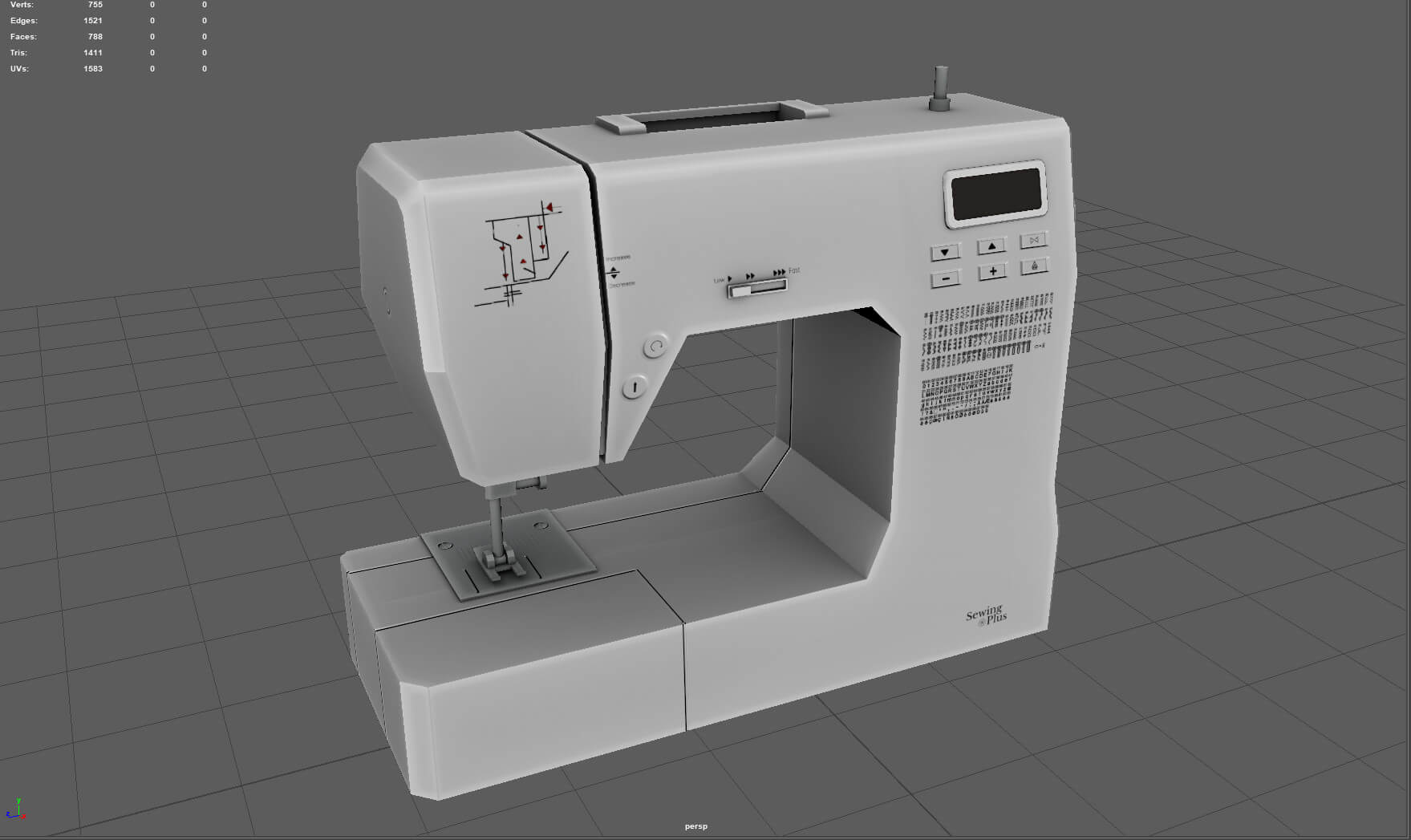 Sewing Machine - 3D Model by sanchiesp