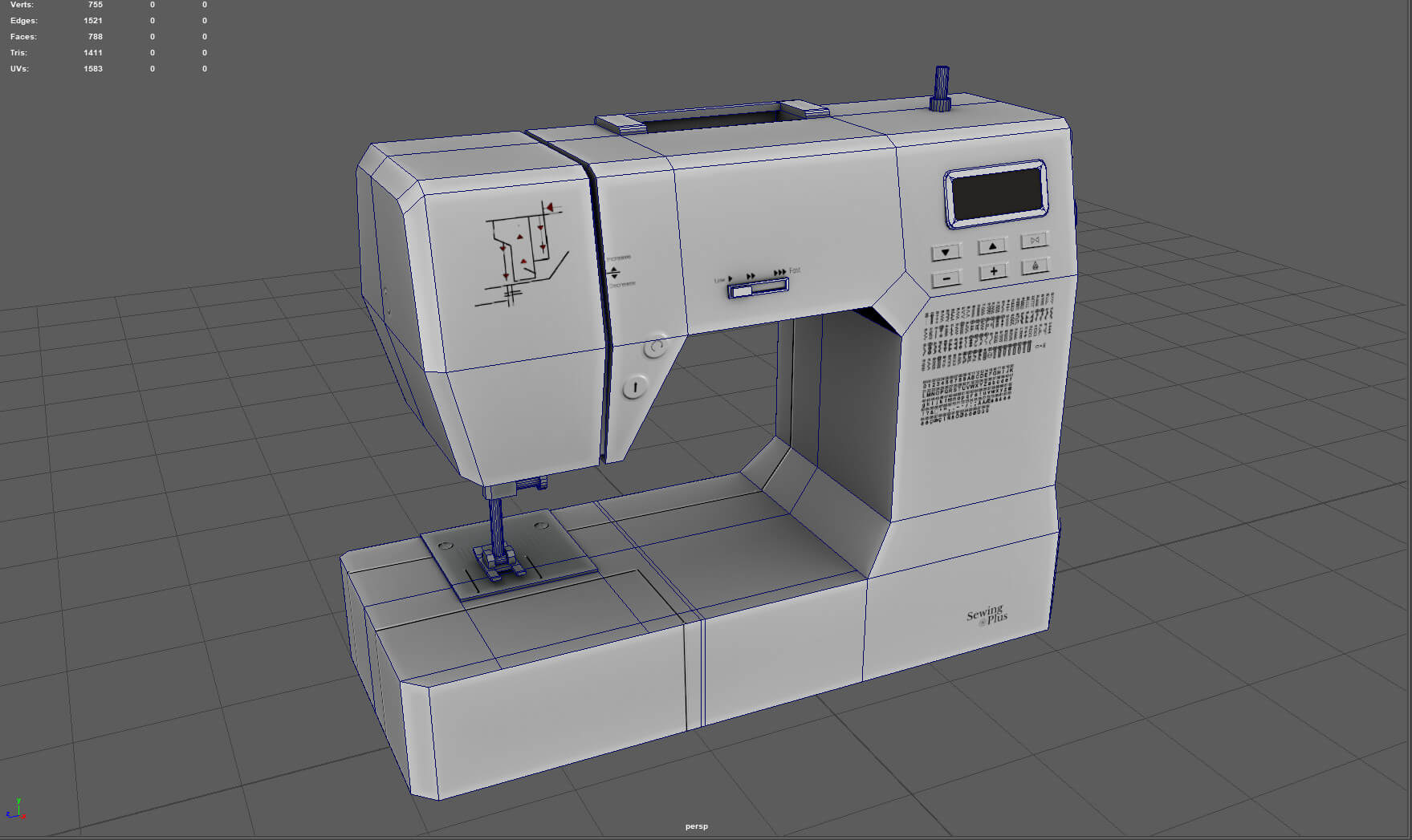 Sewing Machine - 3D Model by sanchiesp