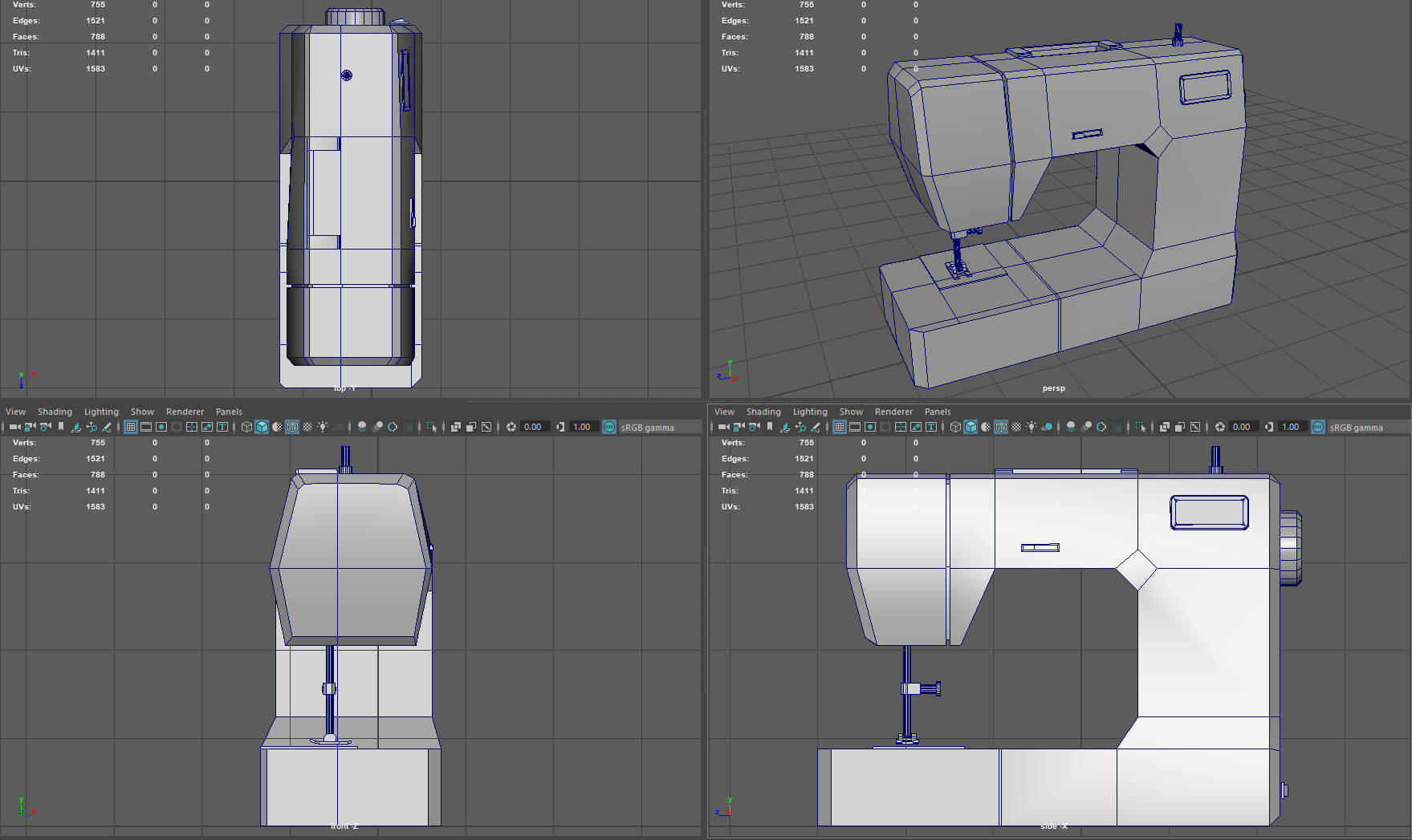 Sewing Machine - 3D Model by sanchiesp