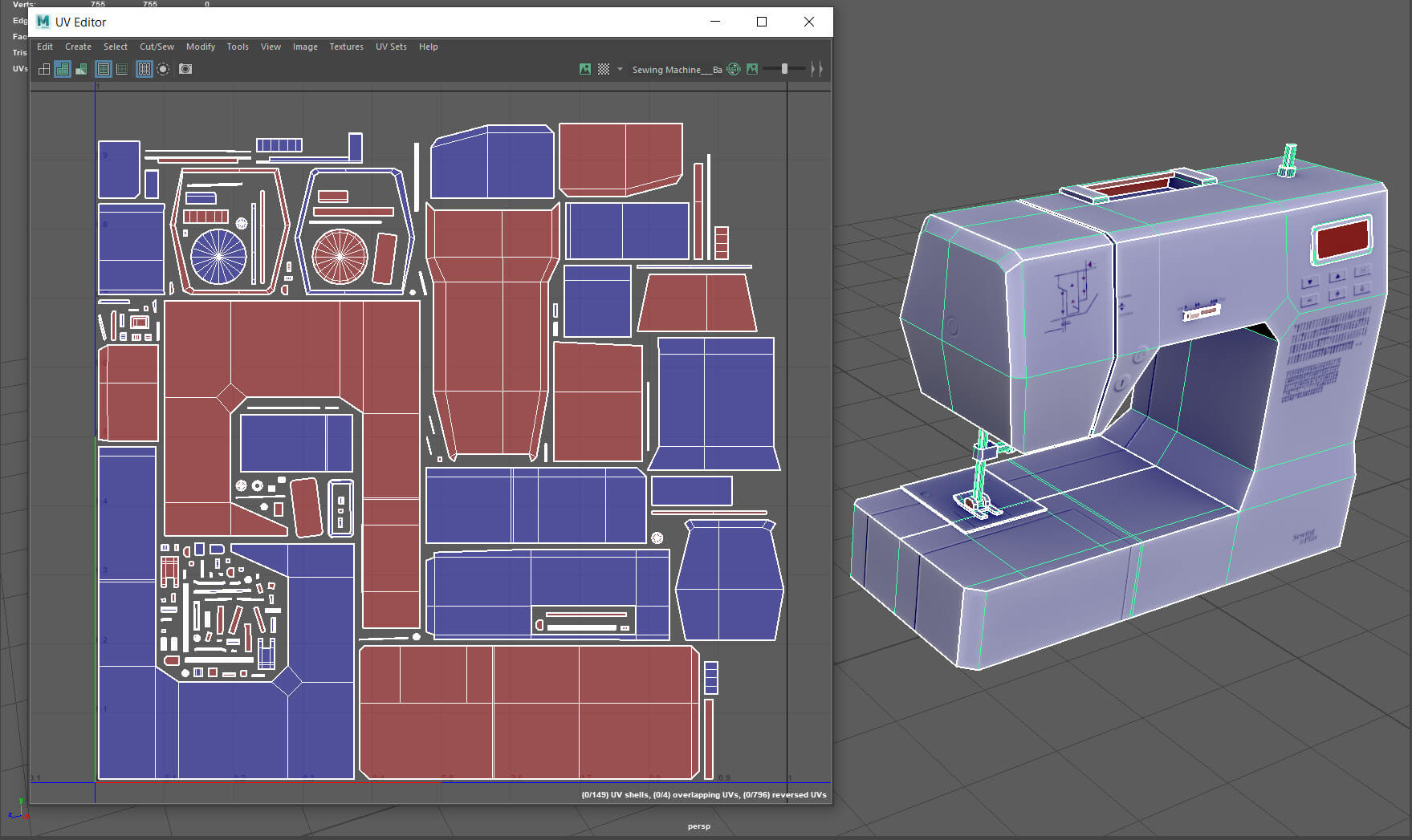 Sewing Machine - 3D Model by sanchiesp