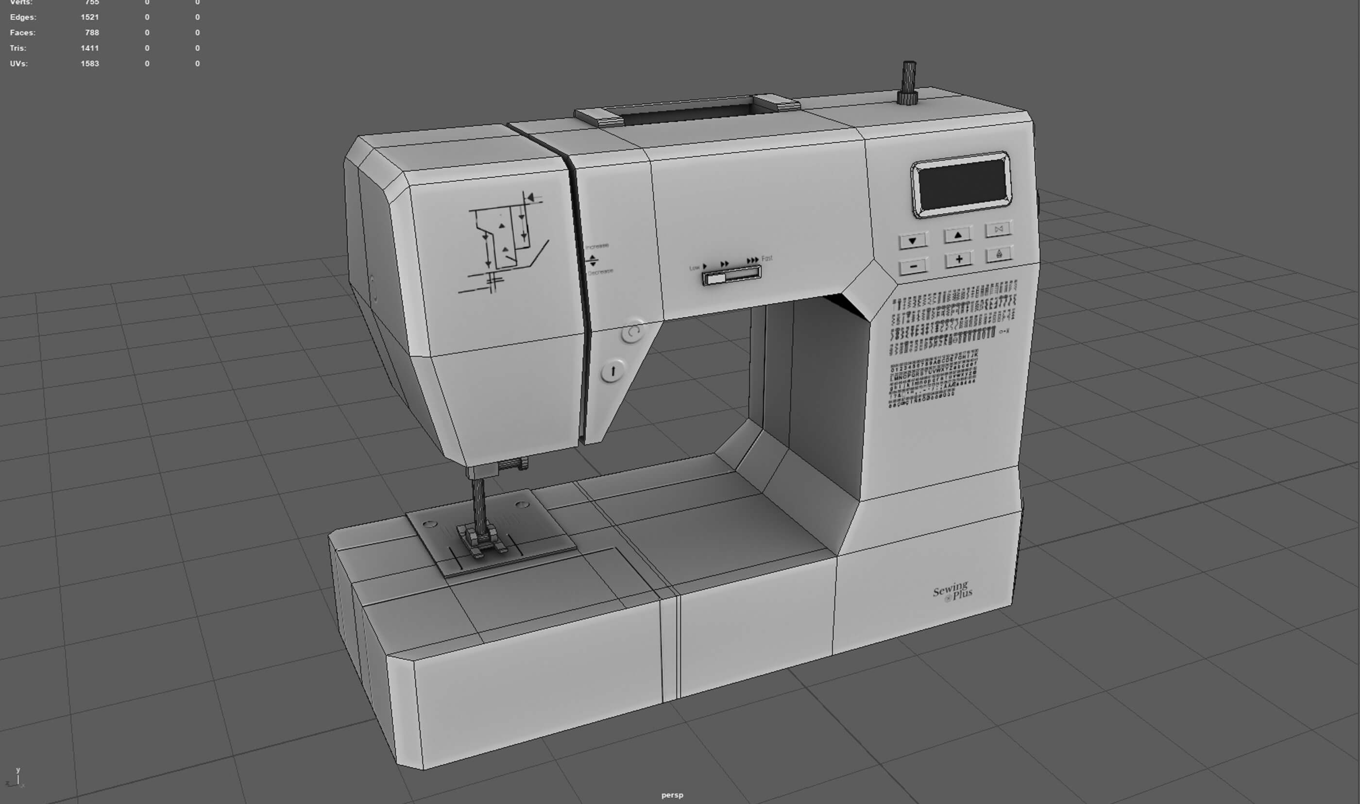 Sewing Machine - 3D Model by sanchiesp