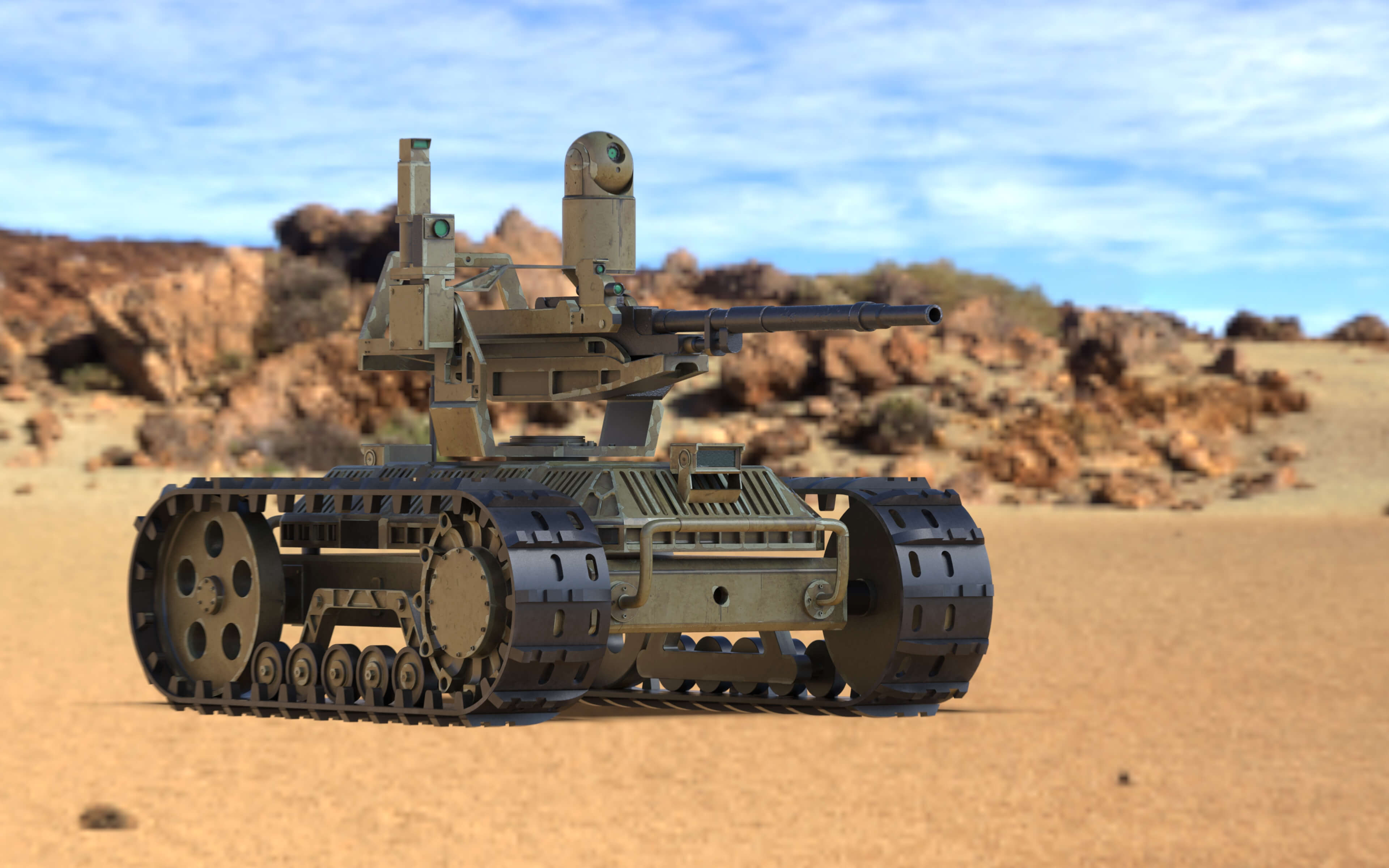 Sharp Claw I Chinese Tracked Unmanned Ground Vehicle Ugv - 3D Model by ...