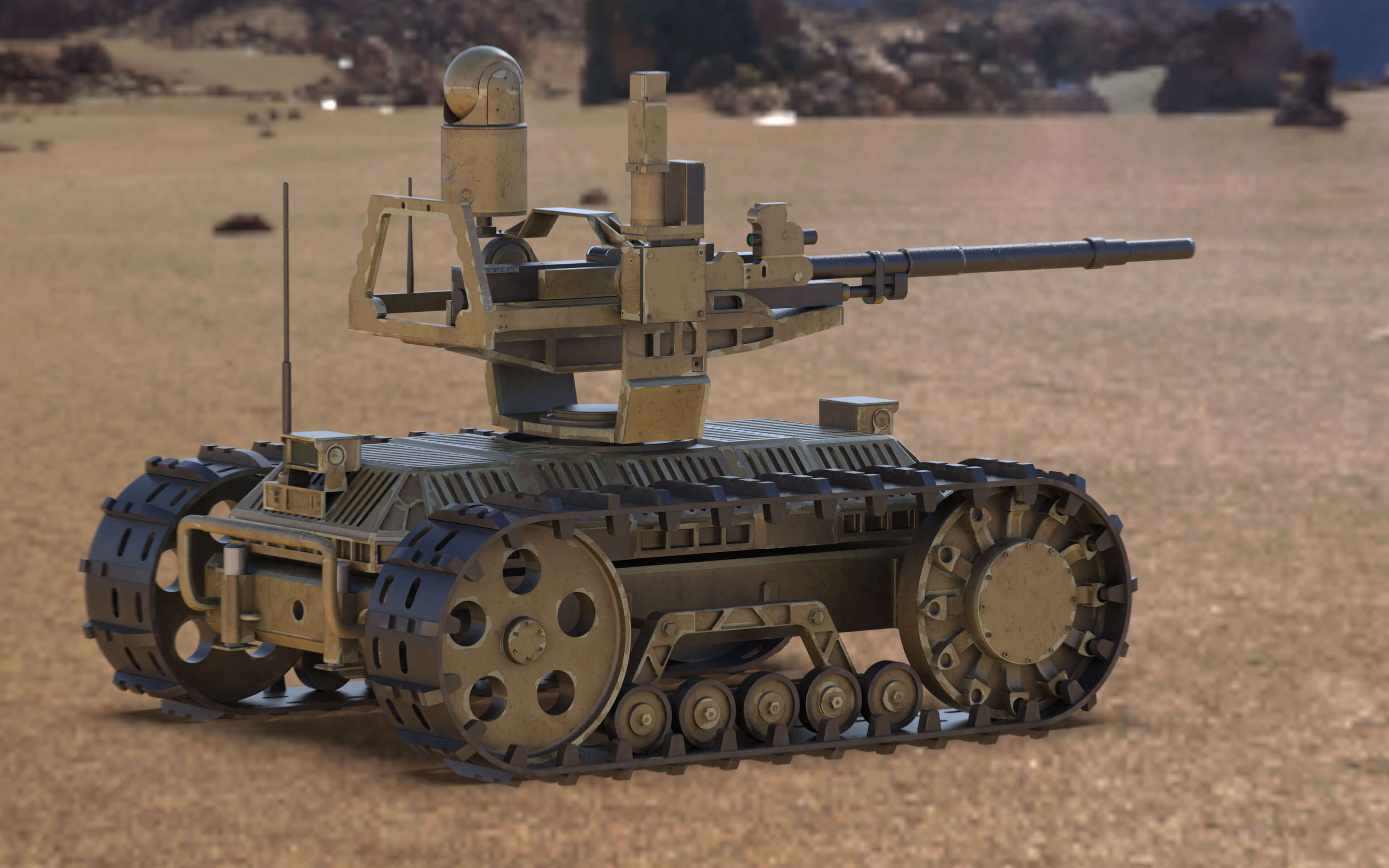 Sharp Claw I Chinese Tracked Unmanned Ground Vehicle Ugv - 3D Model by ...