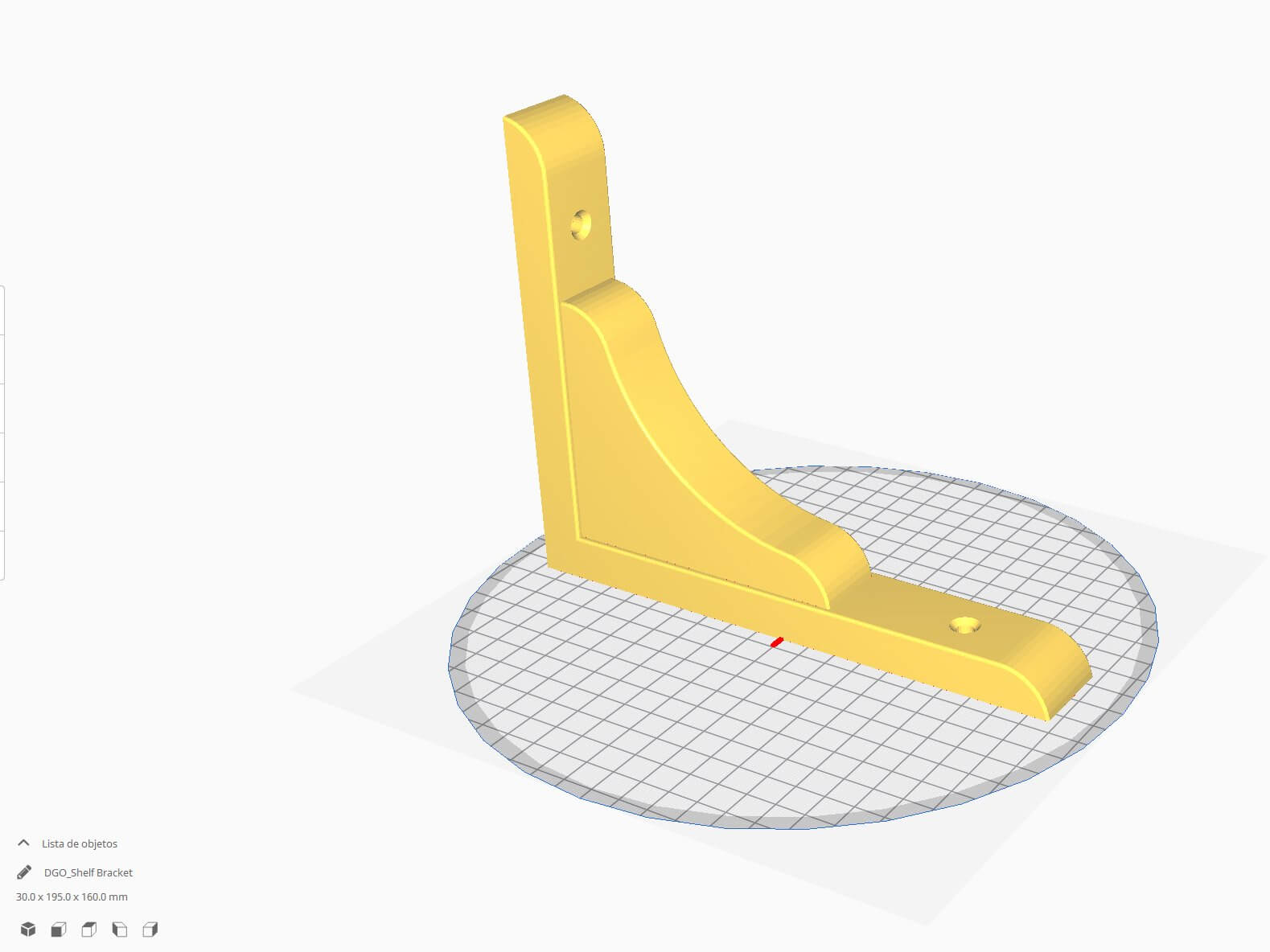 Shelf Bracket - 3D Model by sanchiesp